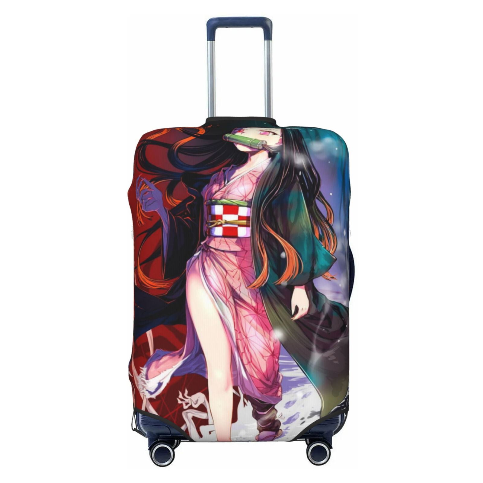 Demon Slayer Nezuko Luggage Suitcase Covers Elastic Washable Cartoon ...