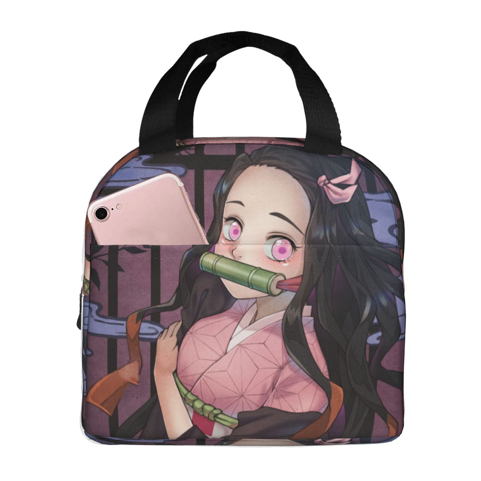 Demon Slayer Nezuko Lunch Bag Waterproof Insulated Lunch Box Reusable ...