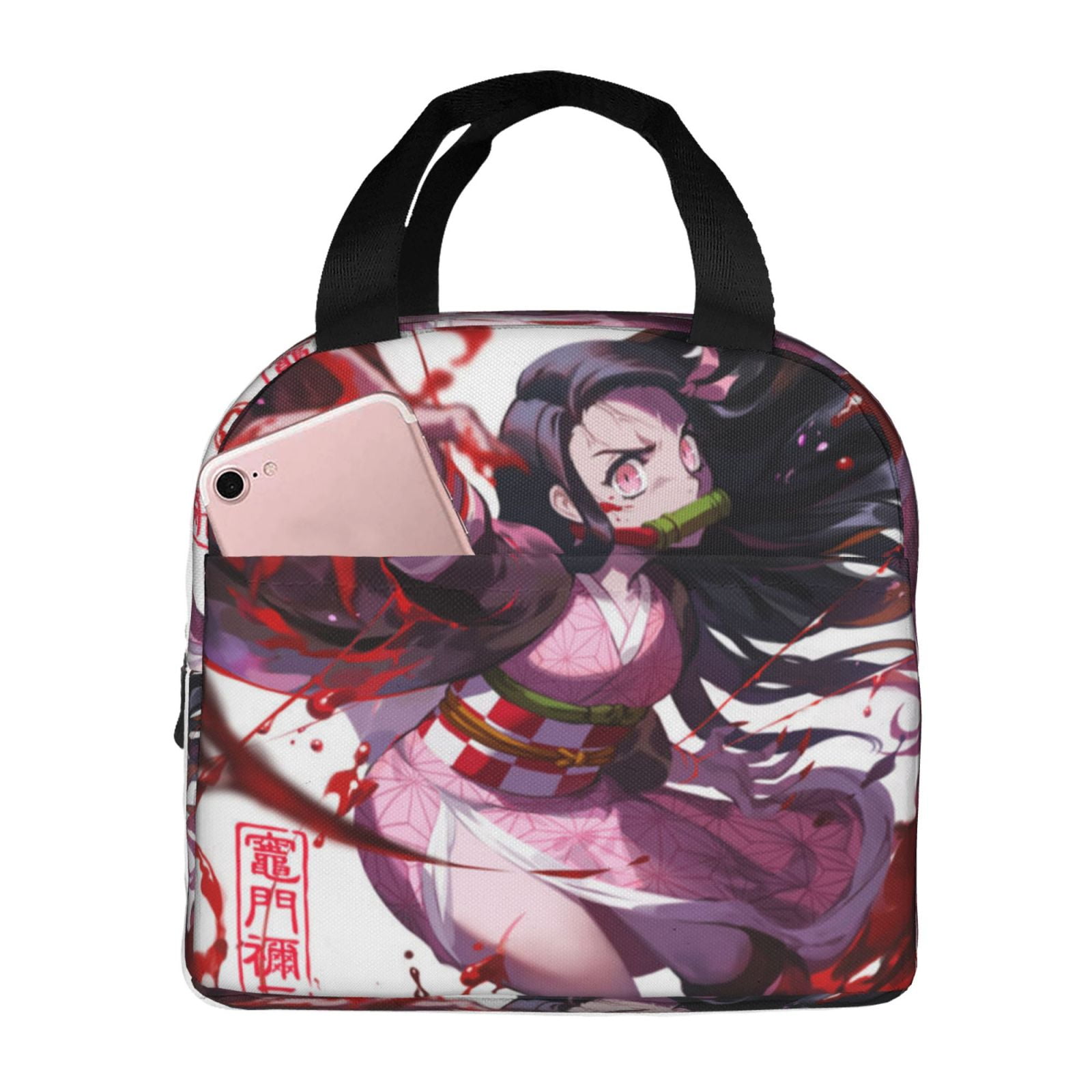 Demon Slayer Nezuko Lunch Bag Waterproof Insulated Lunch Box Reusable ...