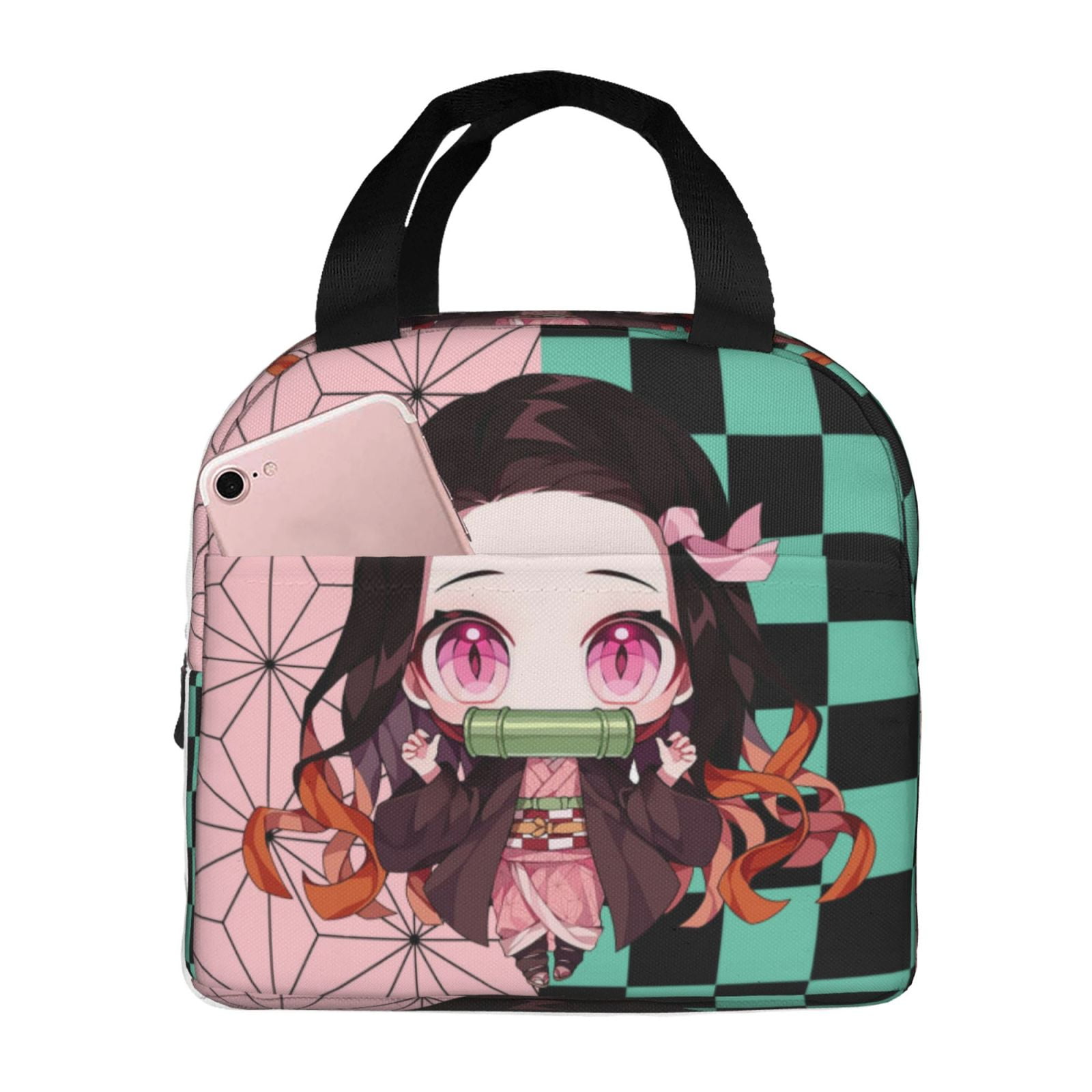 Demon Slayer Nezuko Lunch Bag Waterproof Insulated Lunch Box Reusable ...