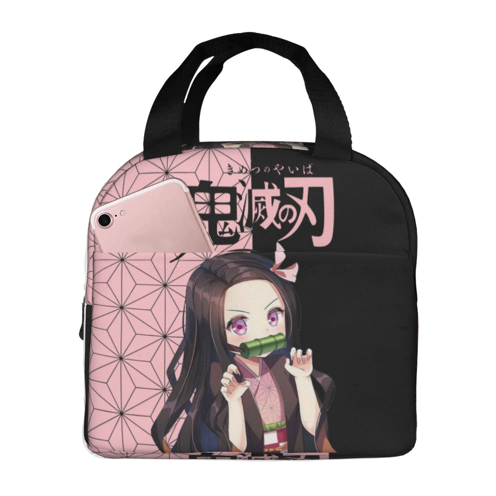 Demon Slayer Nezuko Lunch Bag Waterproof Insulated Lunch Box Reusable ...
