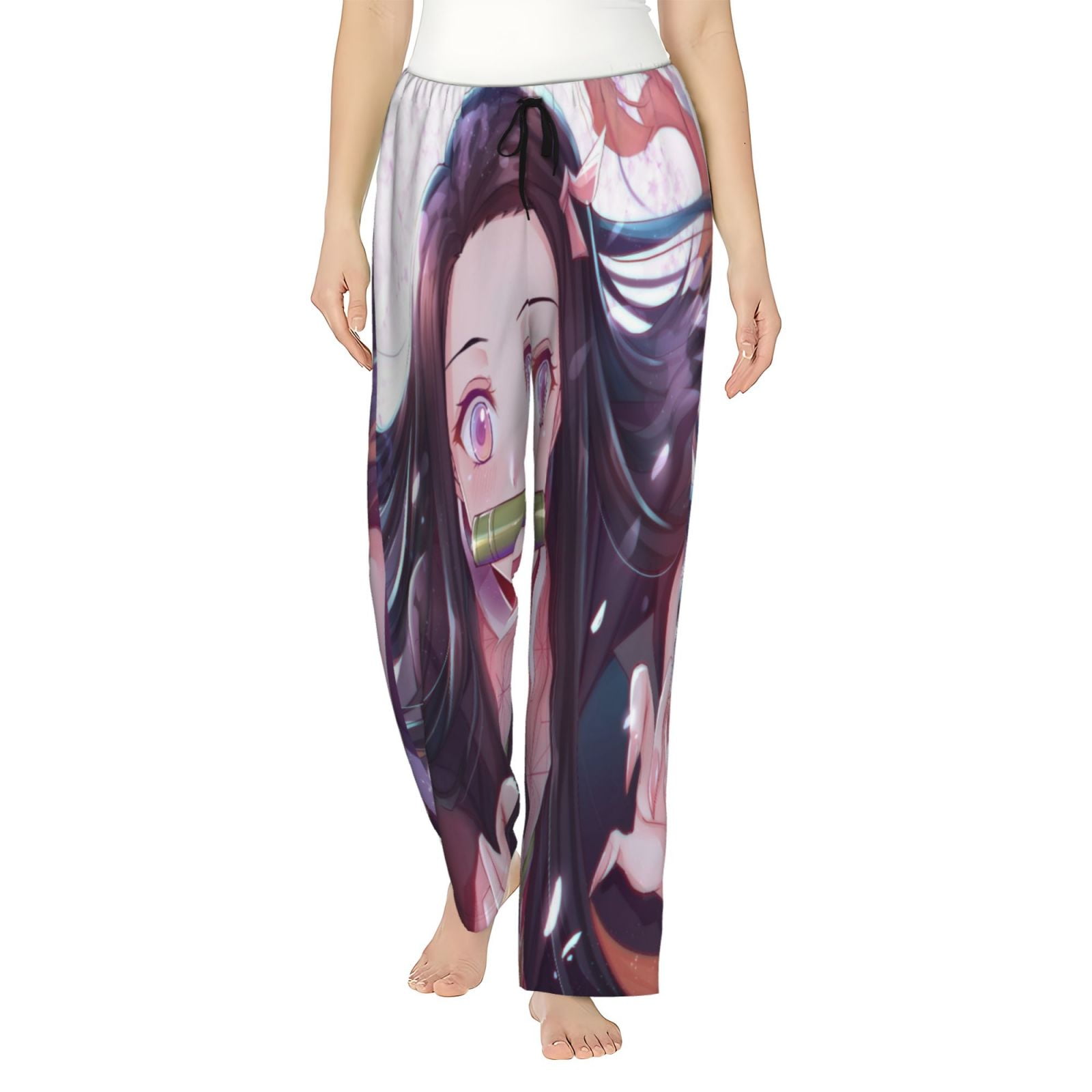 Demon Slayer Nezuko Pajama Pants For Women Cartoon Pajama Pants All Over Print Pajamas With