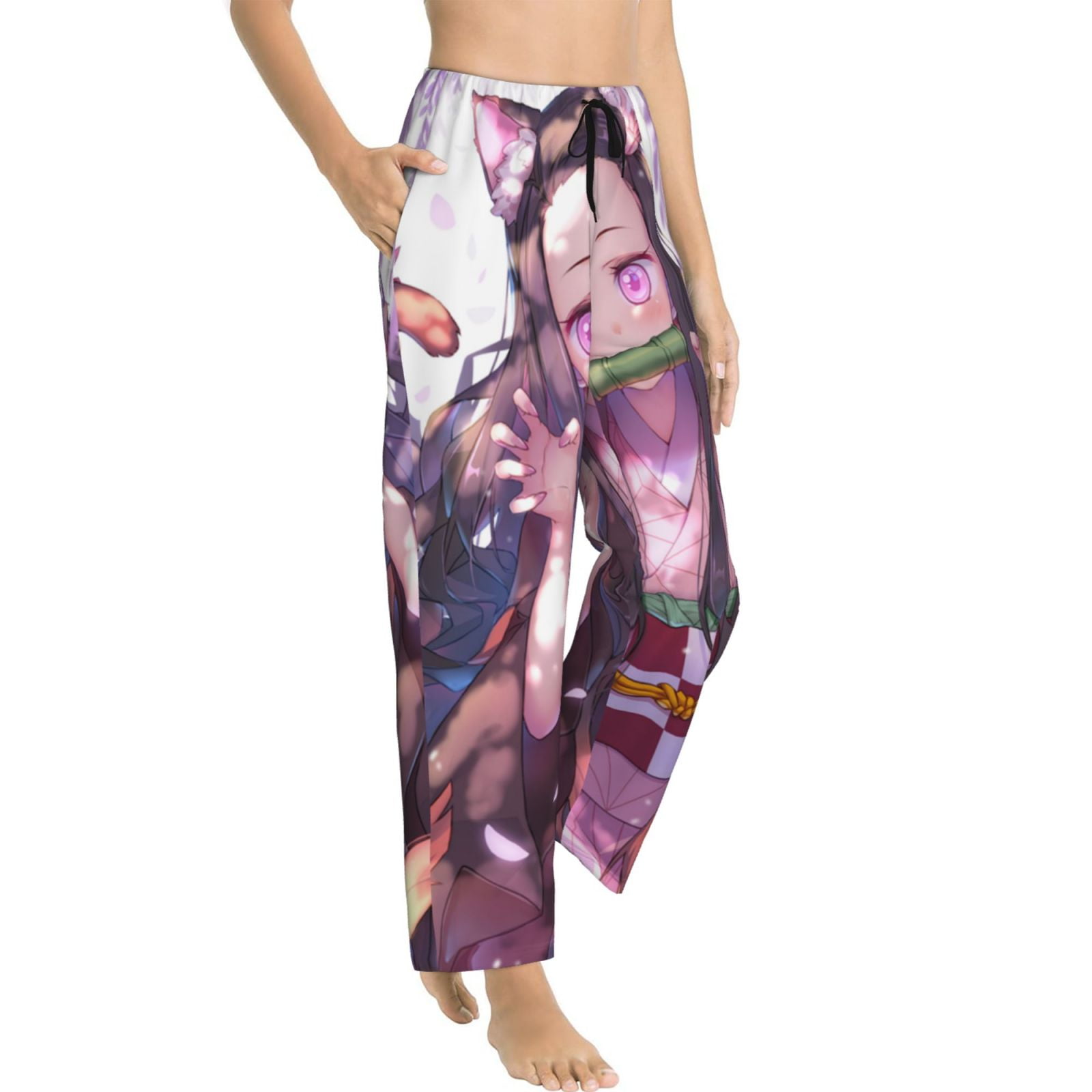 Demon Slayer Nezuko Pajama Pants for Women Cartoon Pajama Pants All ...