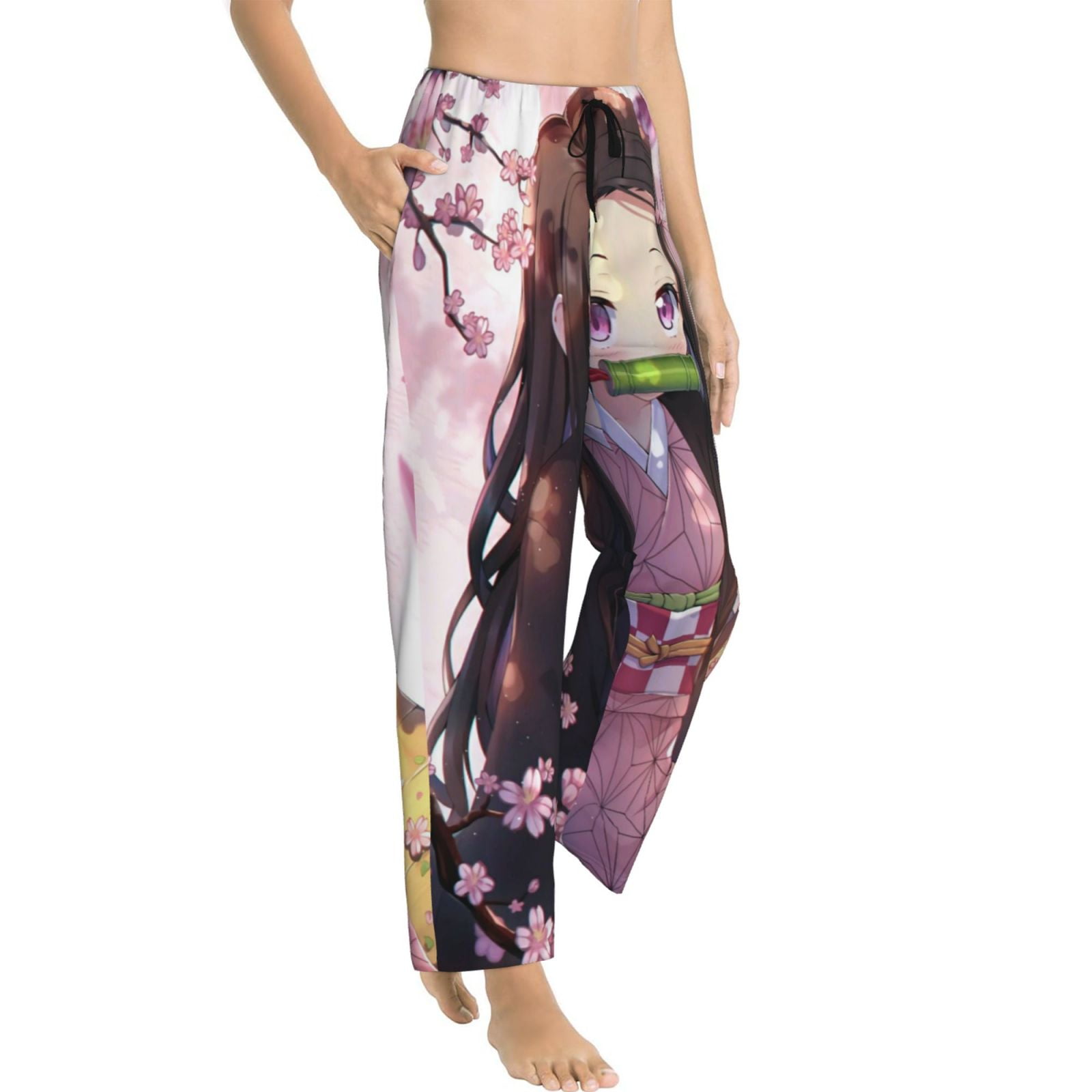 Demon Slayer Nezuko Pajama Pants for Women Cartoon Pajama Pants All ...