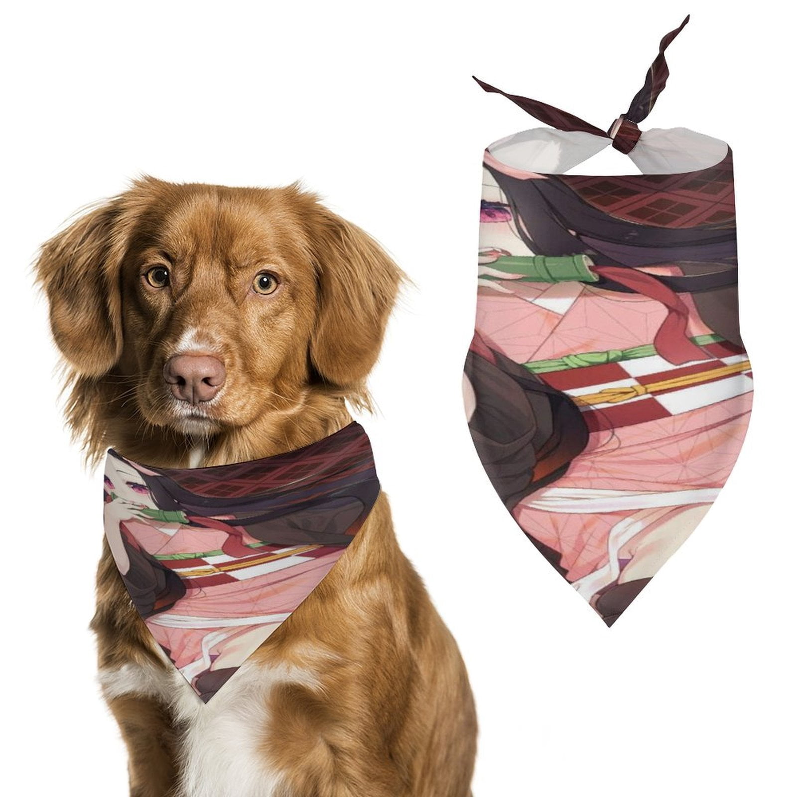 Demon Slayer Nezuko Paws Dog Bandana for Small Medium Large Dogs, Cat ...