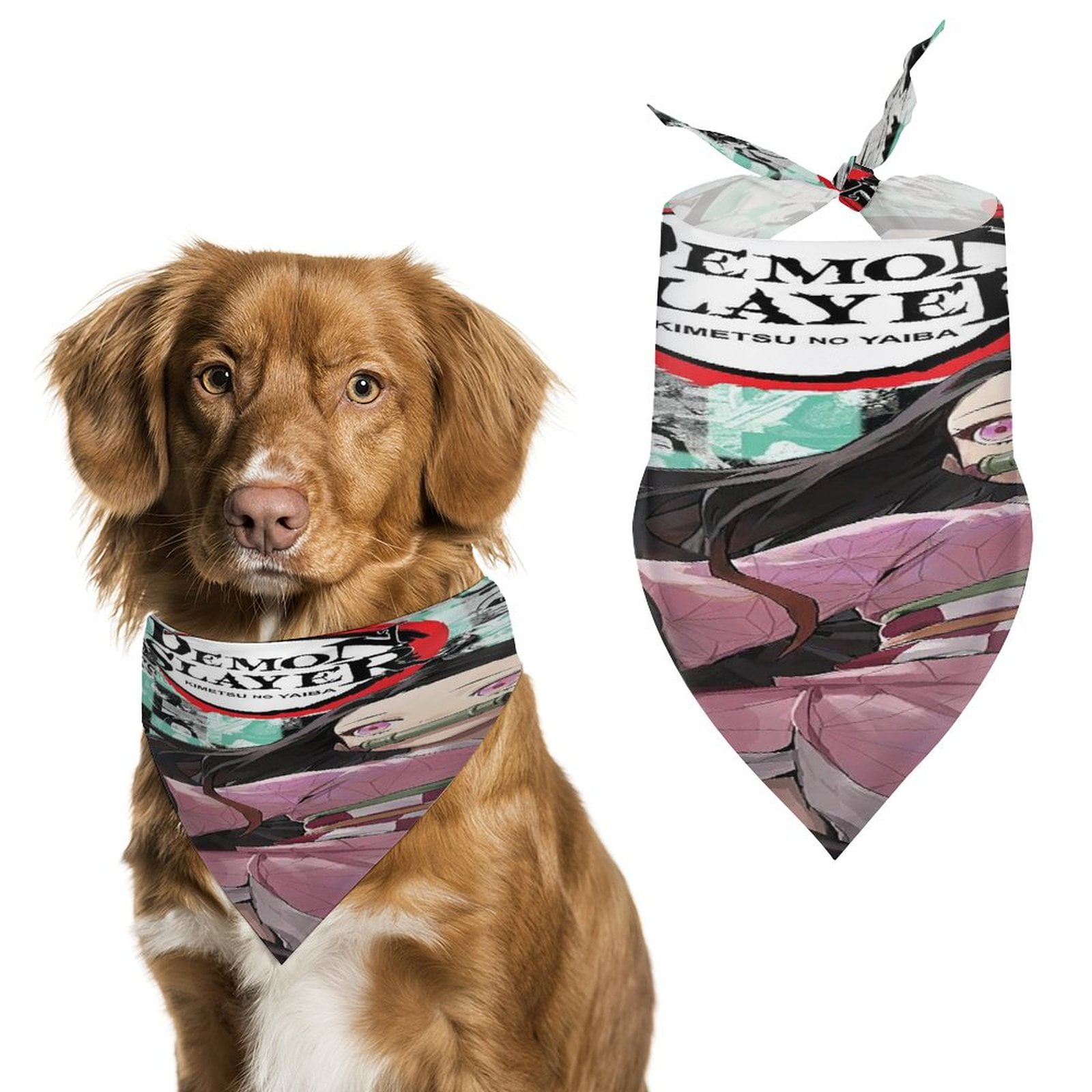 Demon Slayer Nezuko Paws Dog Bandana for Small Medium Large Dogs, Cat ...