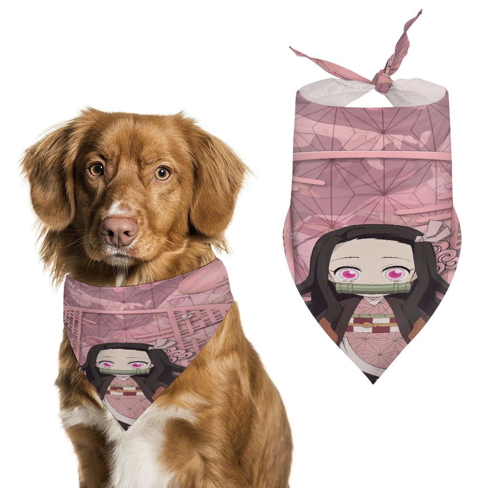 Demon Slayer Nezuko Paws Dog Bandana for Small Medium Large Dogs, Cat ...