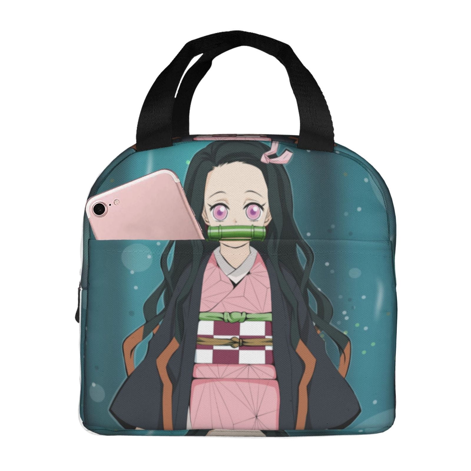 Demon Slayer Nezuko Portable Lunch Bag, Insulated Lunch Box Reusable ...