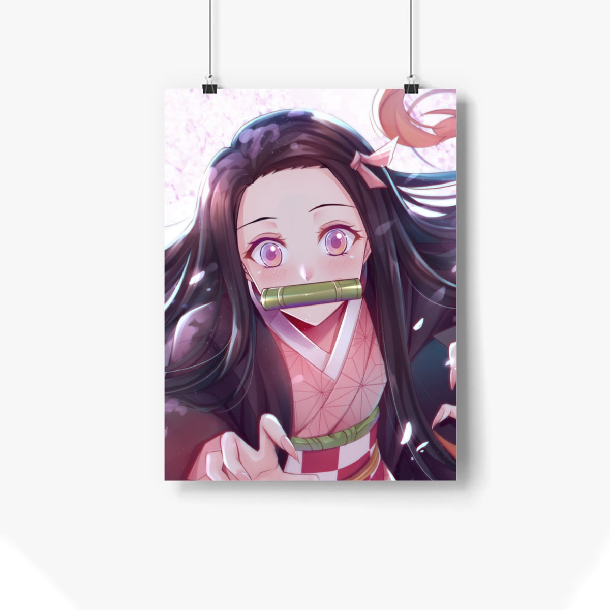 Demon Slayer Nezuko Poster Comic Poster for Room Aesthetic Canvas Wall ...