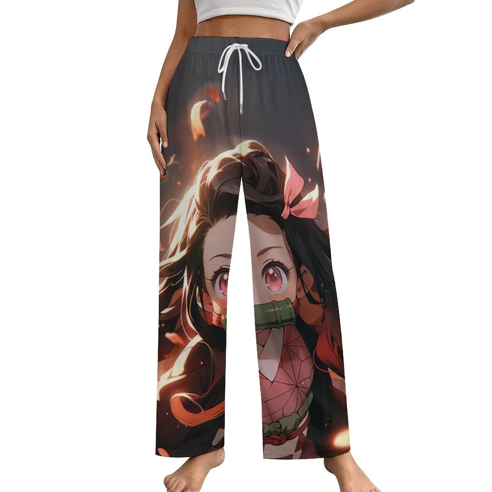 Demon Slayer Nezuko Poster Women's Pajama Pants Novelty Daily Cozy ...