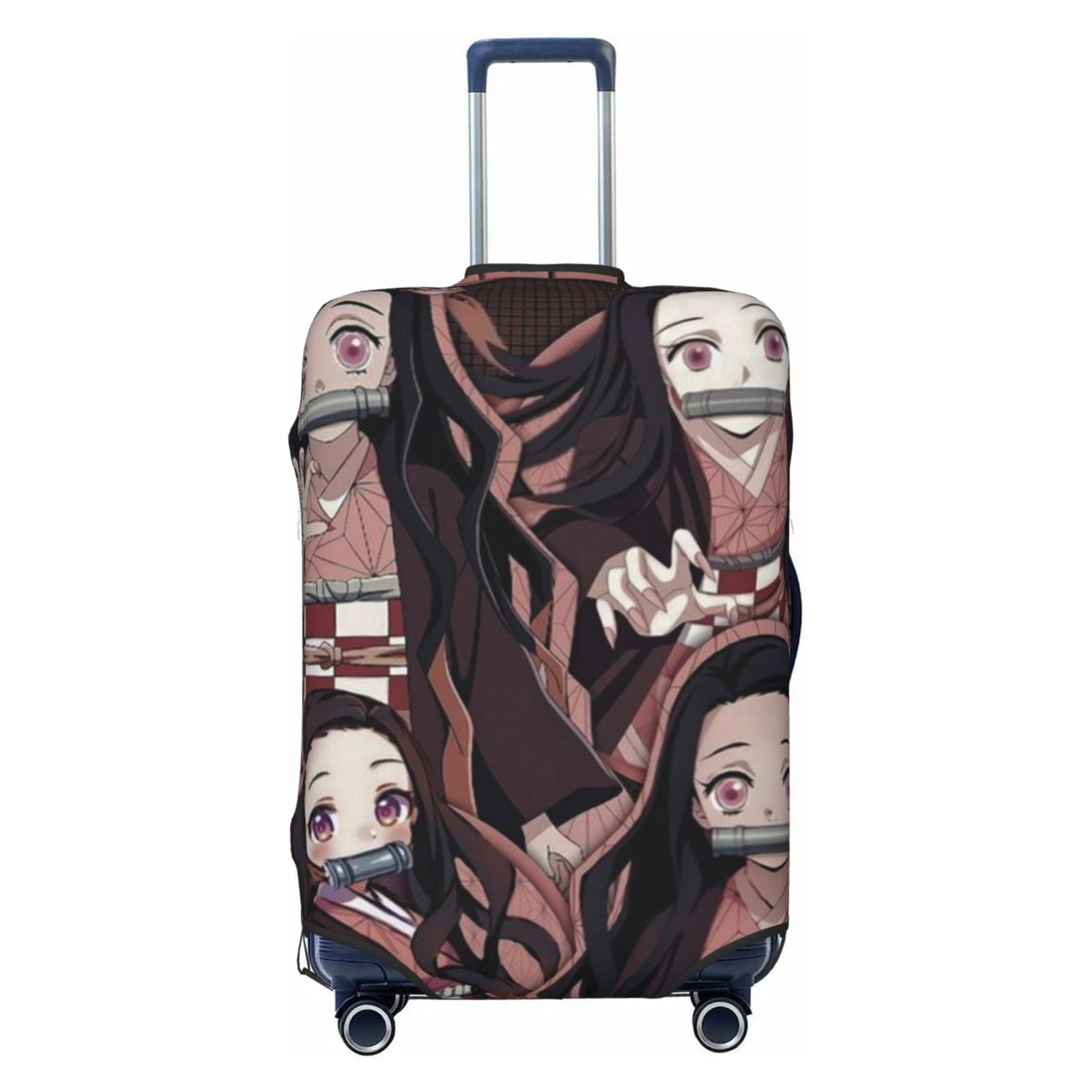 Demon Slayer Nezuko Protective Suitcase Cover Elastic Travel Luggage ...