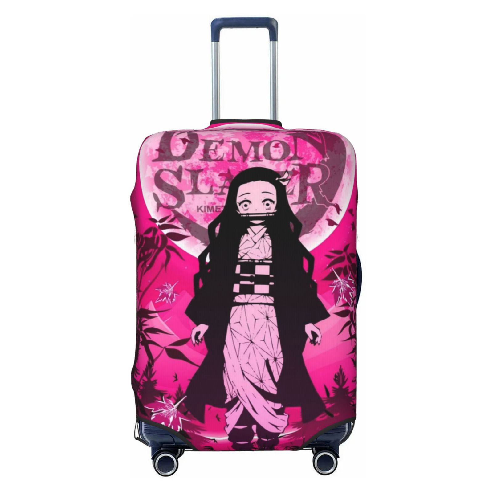 Demon Slayer Nezuko Protective Suitcase Cover Elastic Travel Luggage ...