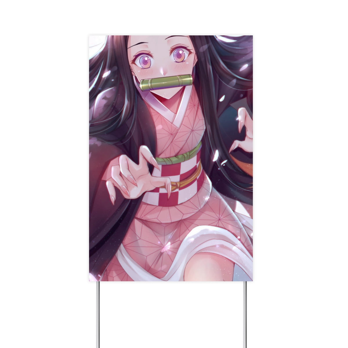 Demon Slayer Nezuko Sign Yard Garden Club Farm Bathroom Wall Decor Sign ...