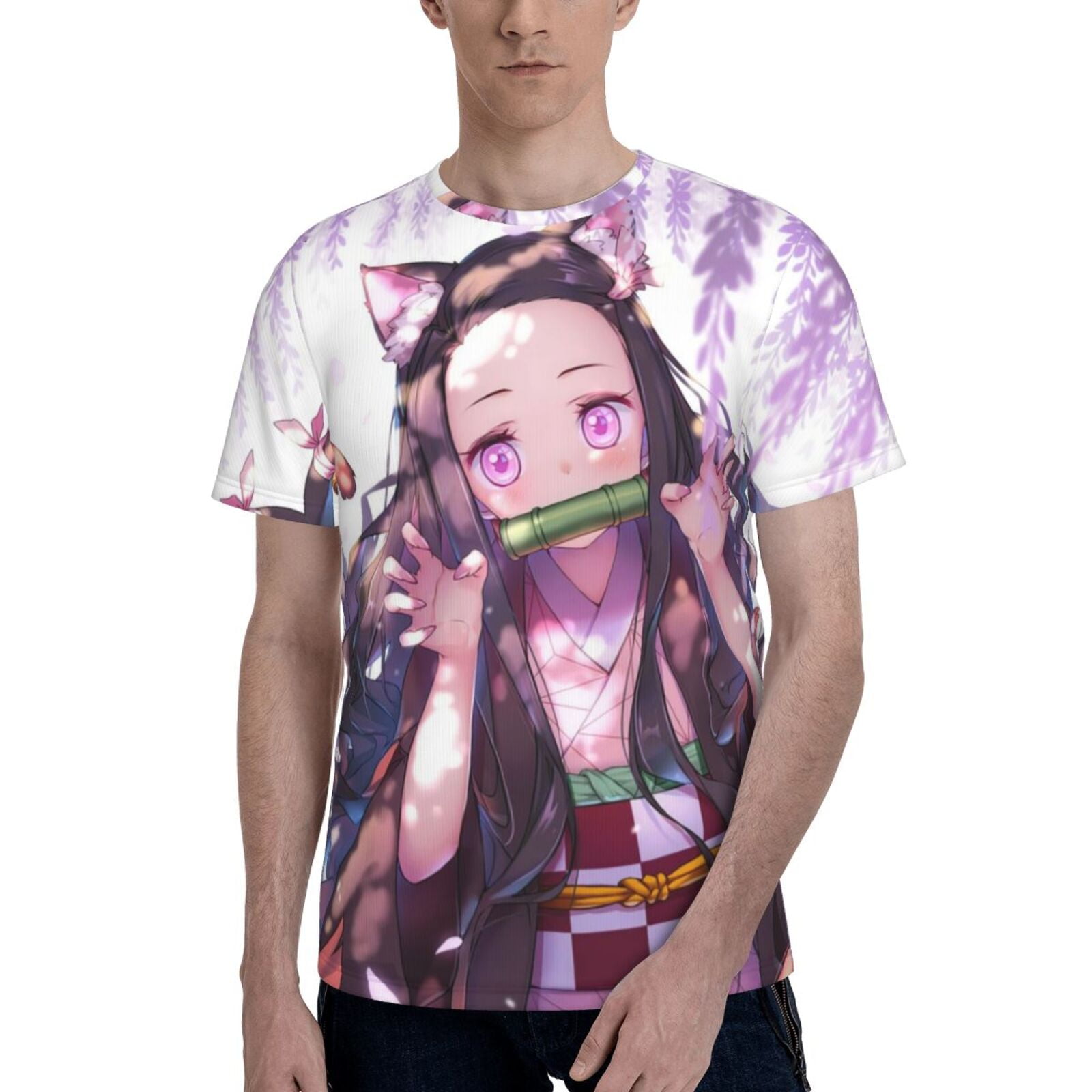 Demon Slayer Nezuko T-Shirts 3d Printed Short Sleeve Tee Shirt For Men ...