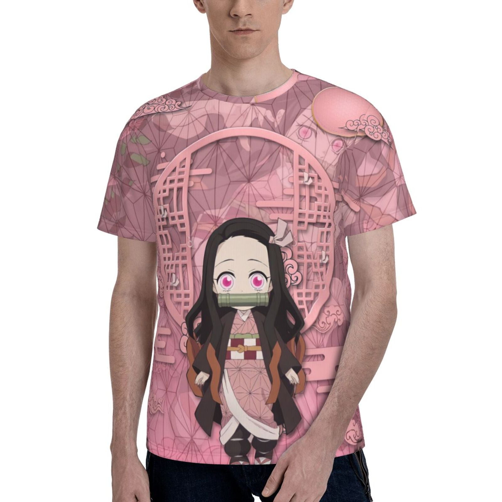 Demon Slayer Nezuko T-Shirts 3d Printed Short Sleeve Tee Shirt For Men ...