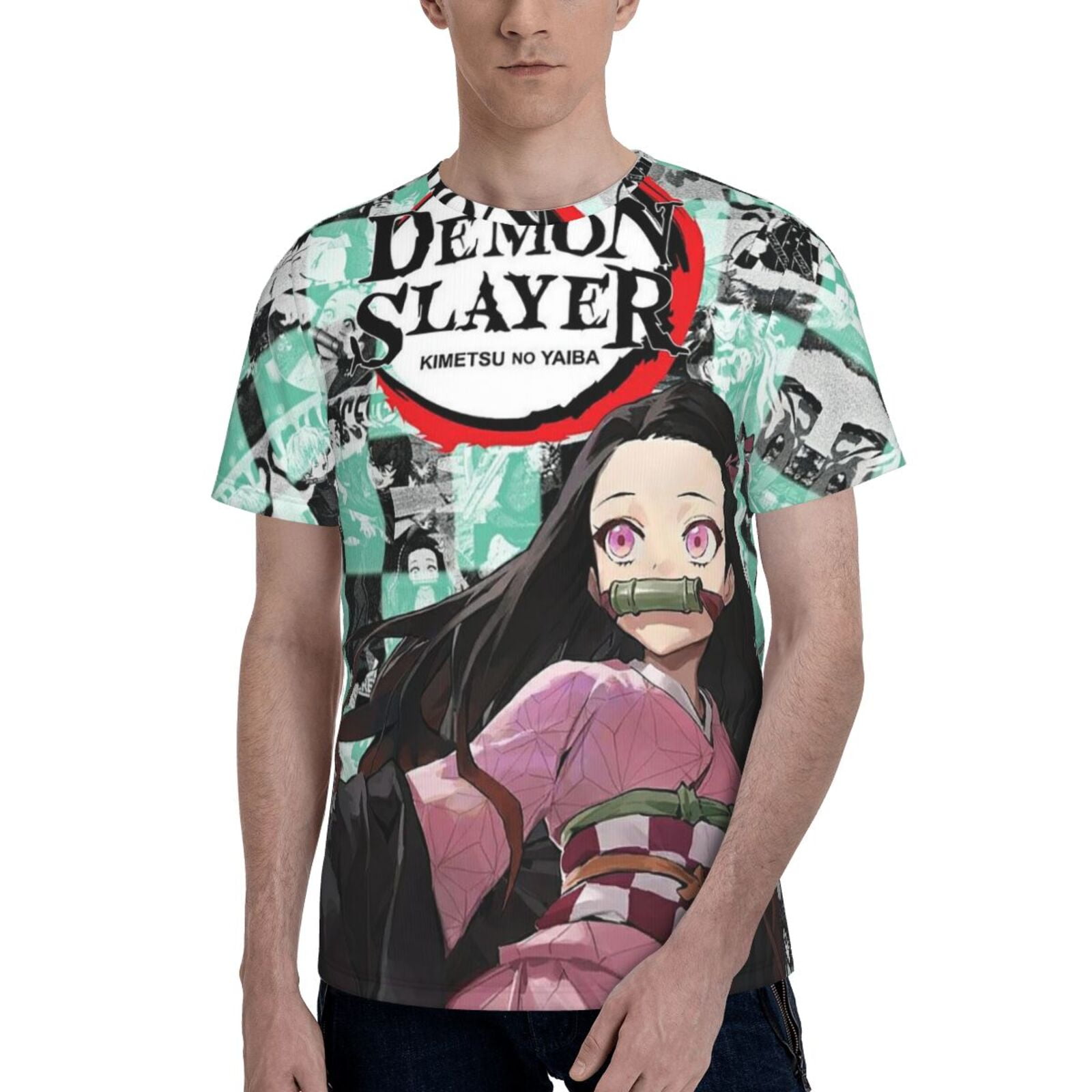 Demon Slayer Nezuko T-Shirts 3d Printed Short Sleeve Tee Shirt For Men ...