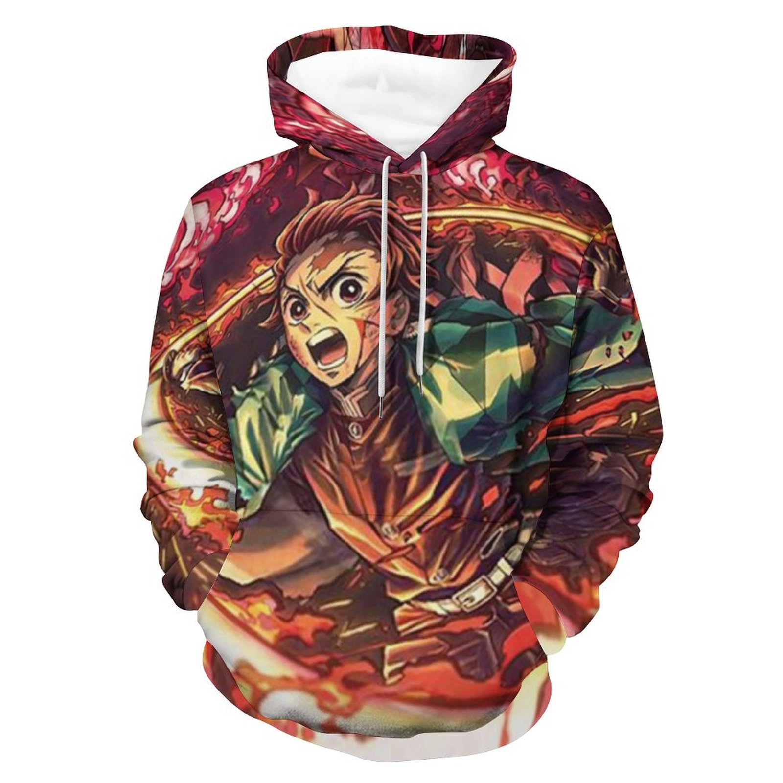 Demon Slayer Nezuko Tanjiro Unisex Hoodies Sweatshirts Daily Pullover ...