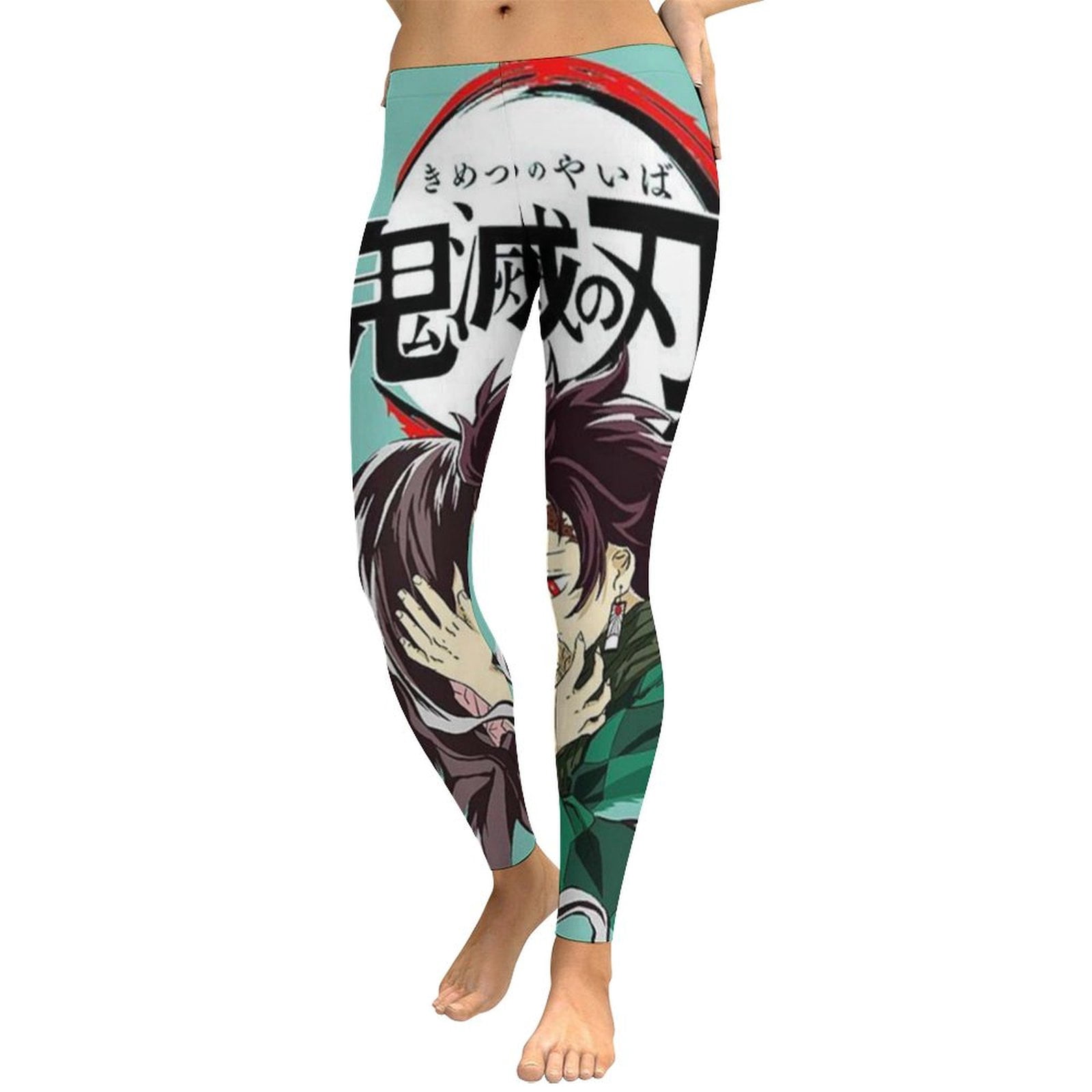 Demon Slayer Nezuko Tanjiro Women's Yoga Pants High Waisted Tummy ...