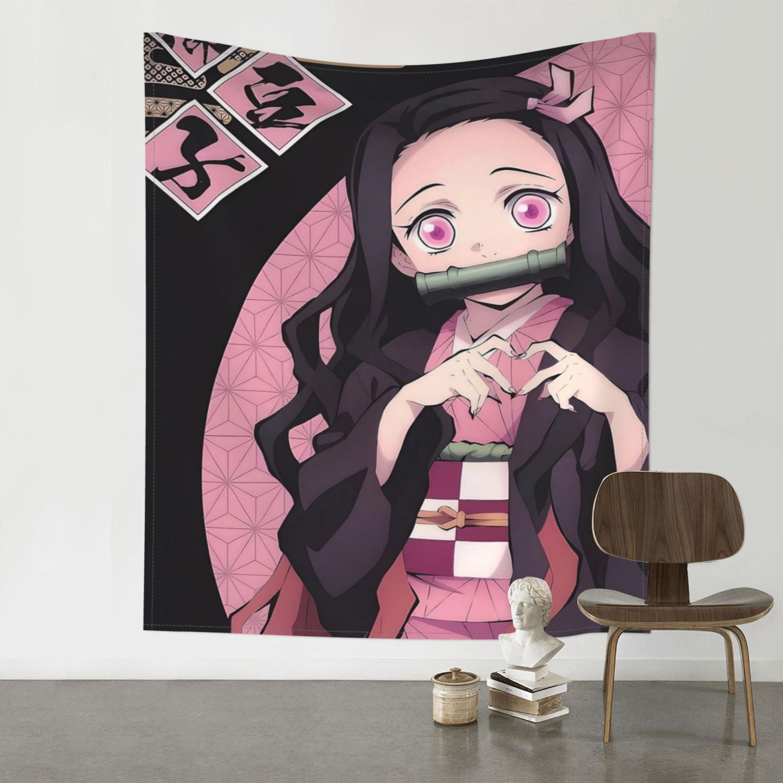 Demon Slayer Nezuko Tapestry Wall Hanging Wall Art Decor Wall Tapestry ...