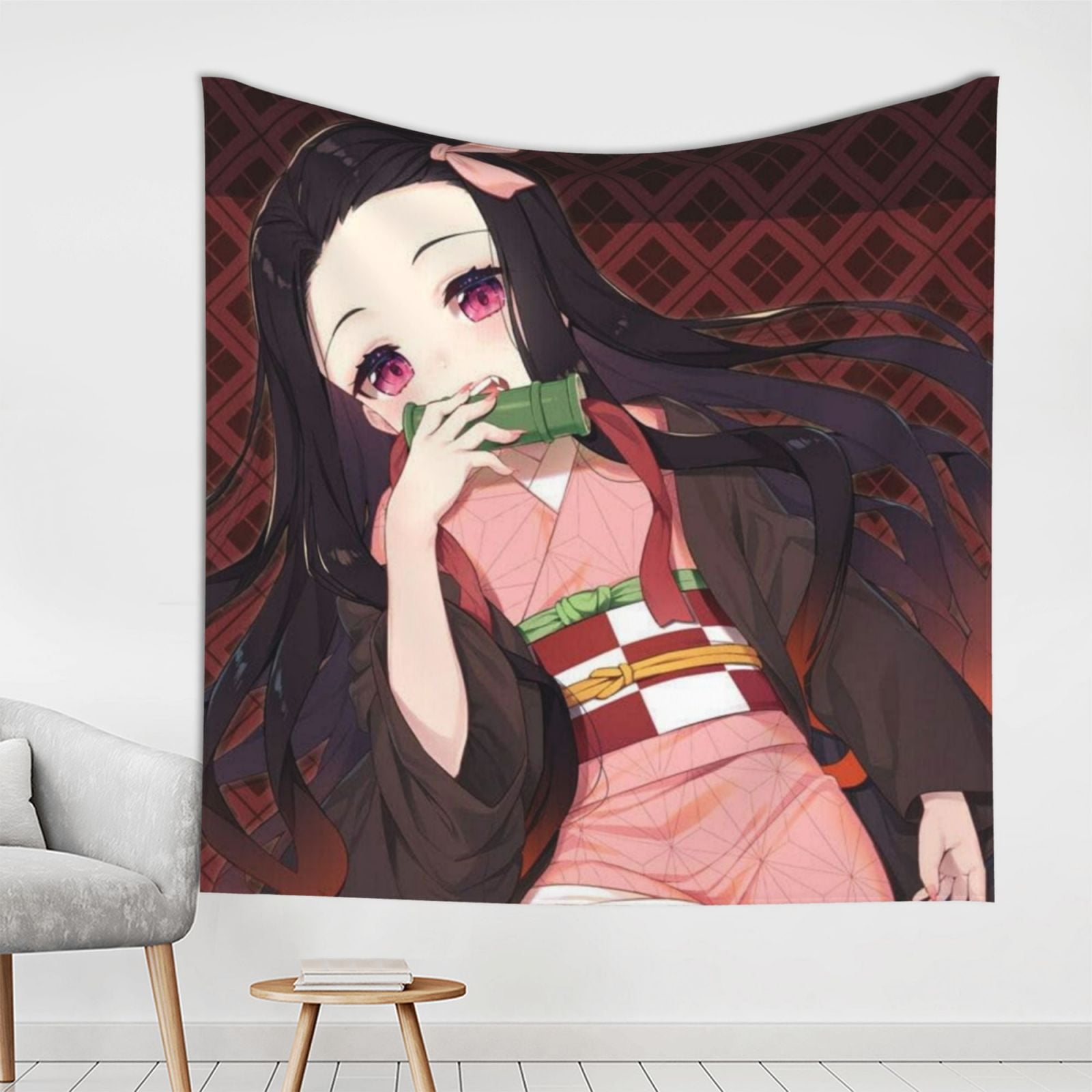 Demon Slayer Nezuko Tapestry Wall Hanging Wall Art Decor Wall Tapestry ...