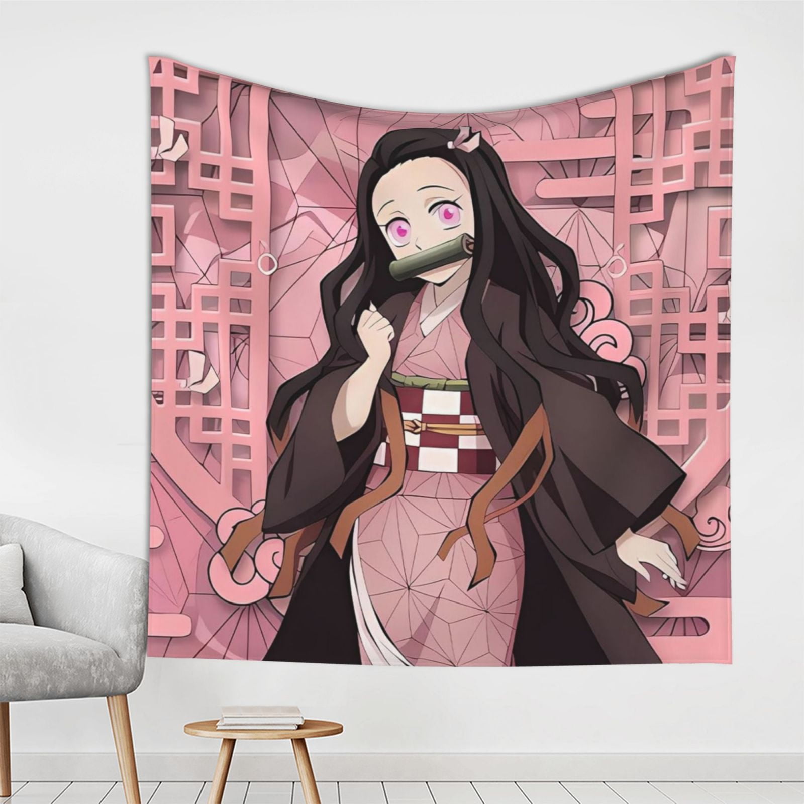 Demon Slayer Nezuko Tapestry Wall Hanging Wall Art Decor Wall Tapestry ...