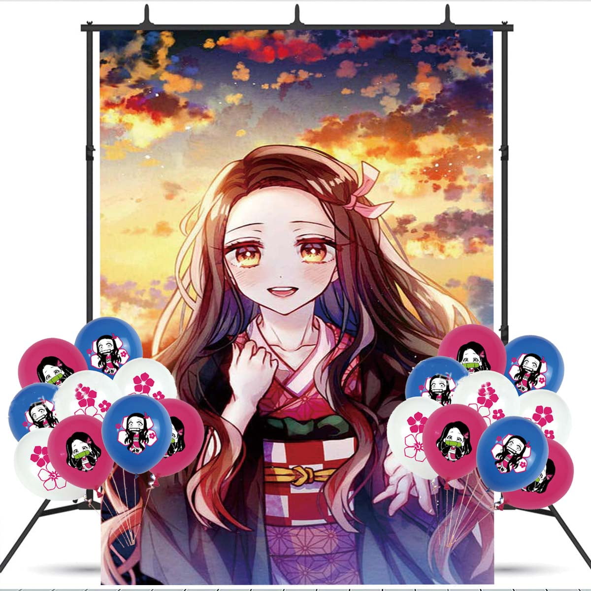 Demon Slayer Nezuko Taspestry Poster Banner Backdrop Background ...