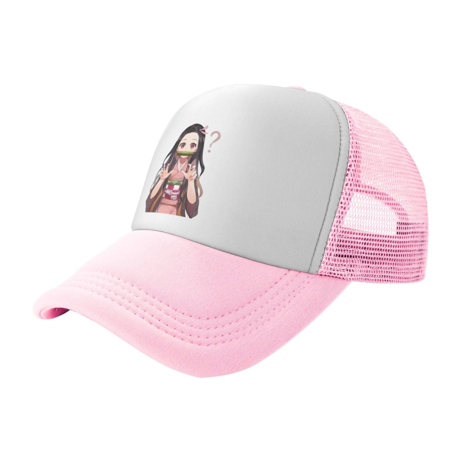 Demon Slayer Nezuko Trucker Hat Unisex Sports Baseball Cap Casual ...