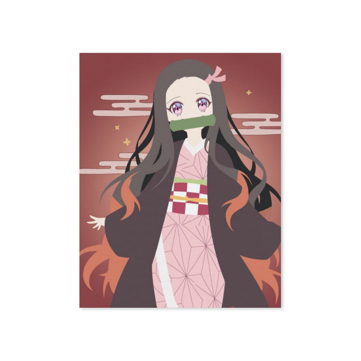 Demon Slayer Nezuko Unframed Posters Canvas Art Posters Cartoon Posters ...