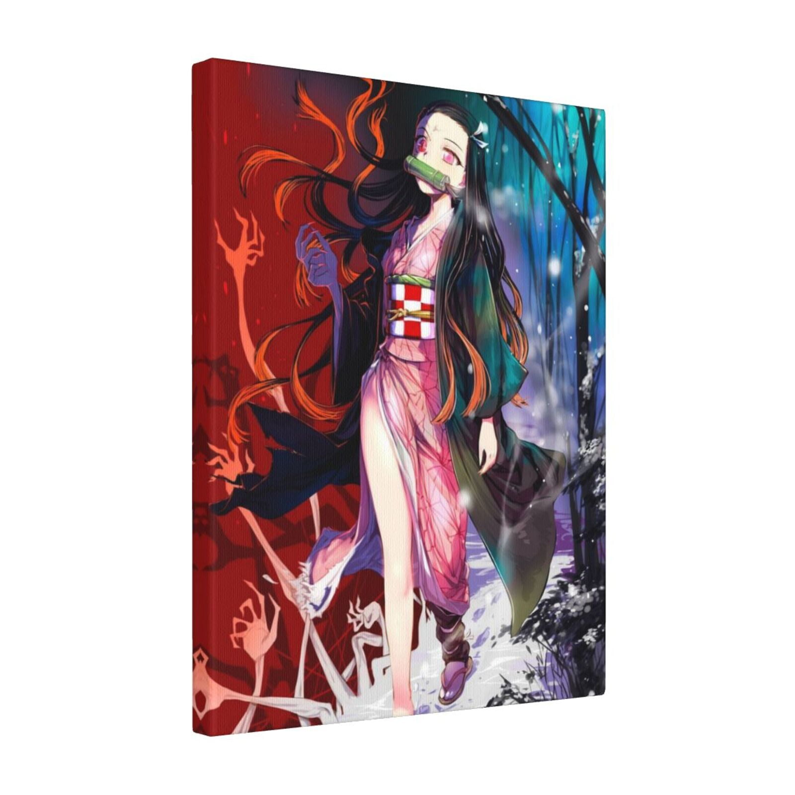 Demon Slayer Nezuko Wall Art Canvas Painting Artwork Picutures Wall ...