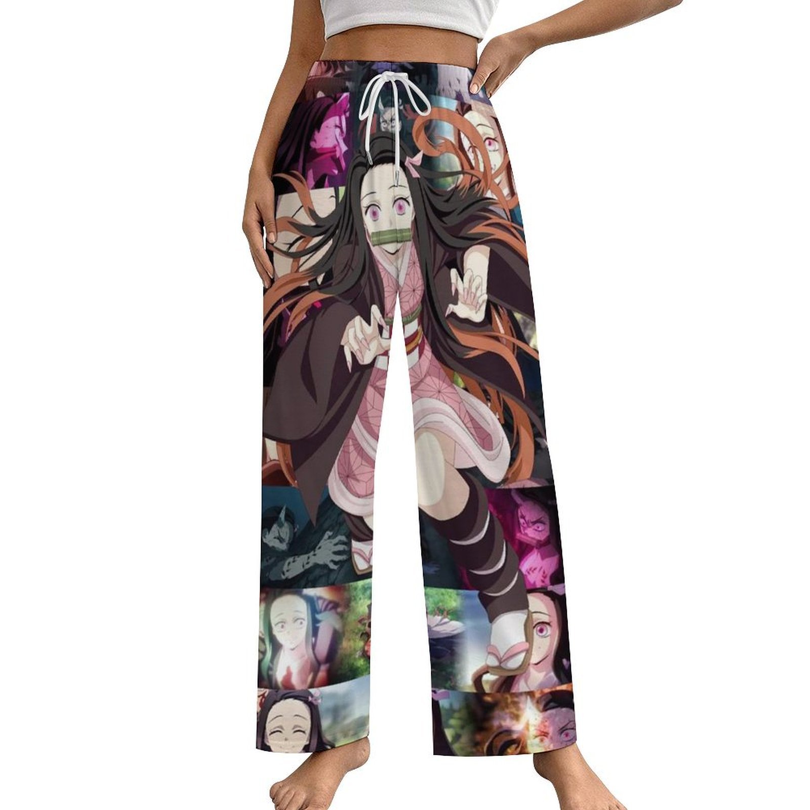 Demon Slayer Nezuko Women's Pajama Pants Novelty Daily Cozy Lounge ...