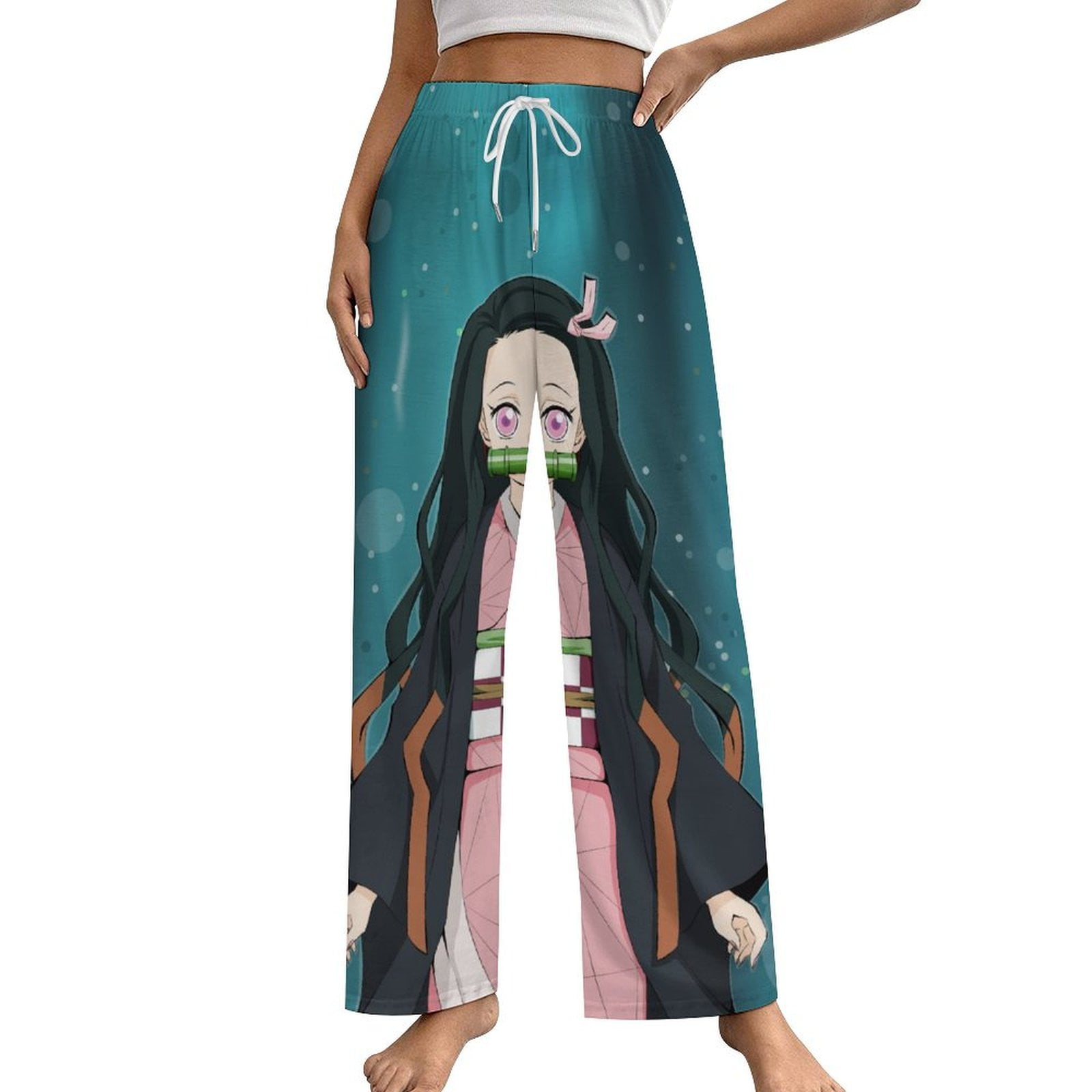Demon Slayer Nezuko Womens Comfy Pajama PJ Pants Lounge Pants Sleepwear ...