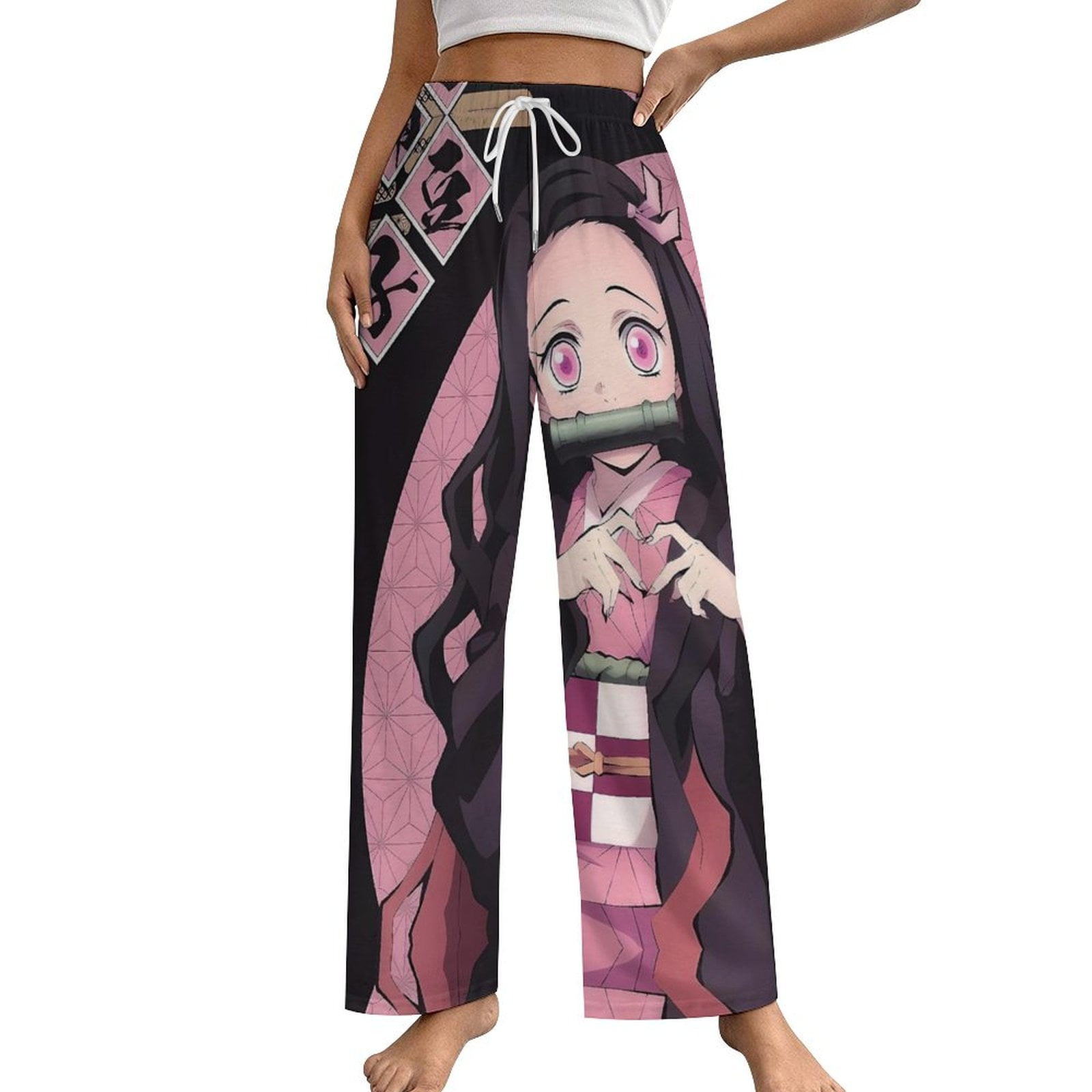 Demon Slayer Nezuko Womens Comfy Pajama PJ Pants Lounge Pants Sleepwear ...