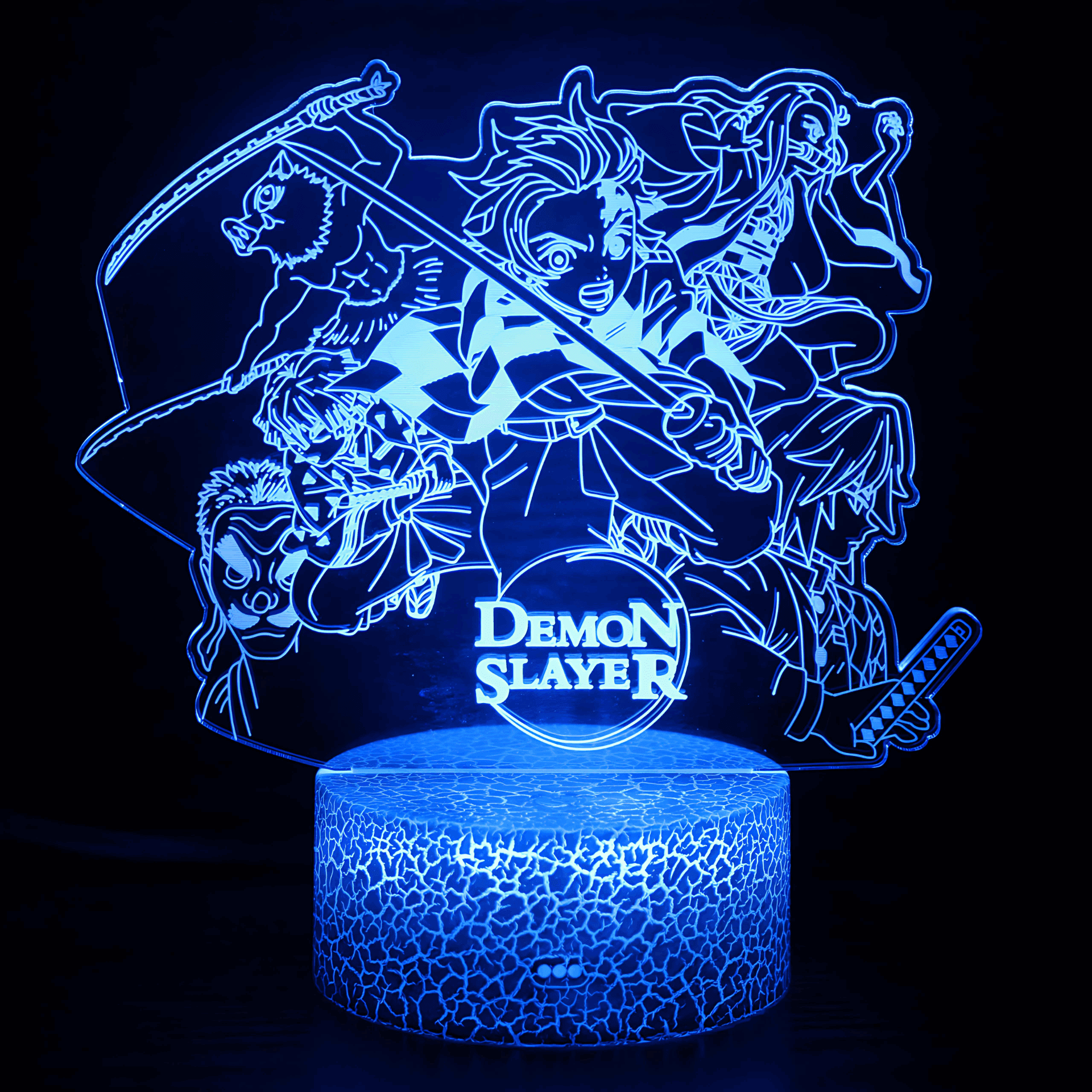 Demon Slayer Night Light with Timer, 16 Color Changing LED Lamp,Touch ...