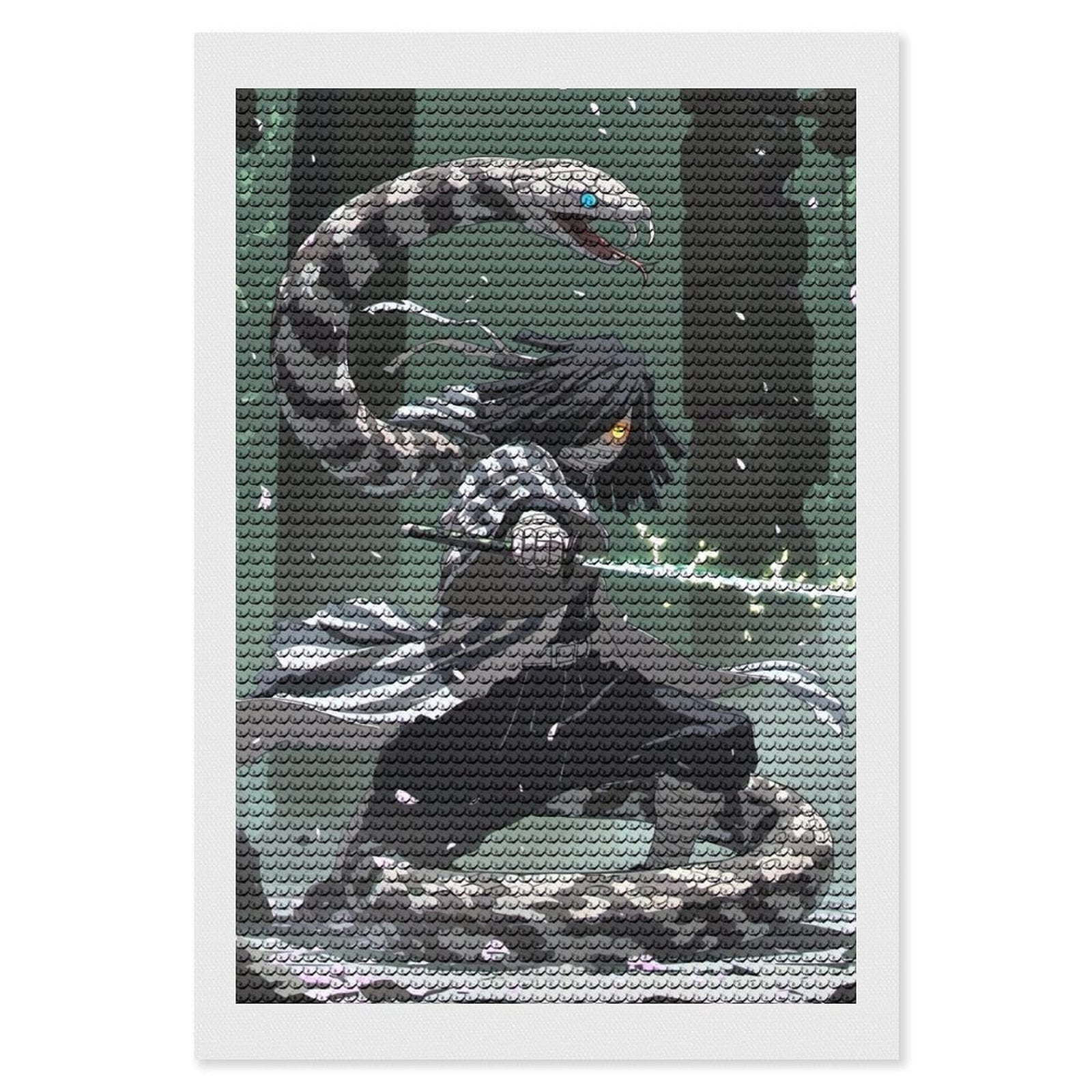 Demon Slayer Obanai Iguro Diamond Art Kits for Adults 5D Diamond Art ...