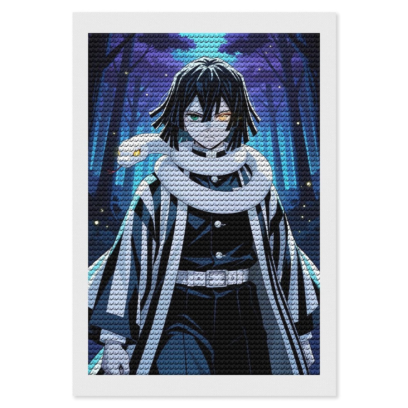 Demon Slayer Obanai Iguro Diamond Art Kits for Adults 5D Diamond Art ...