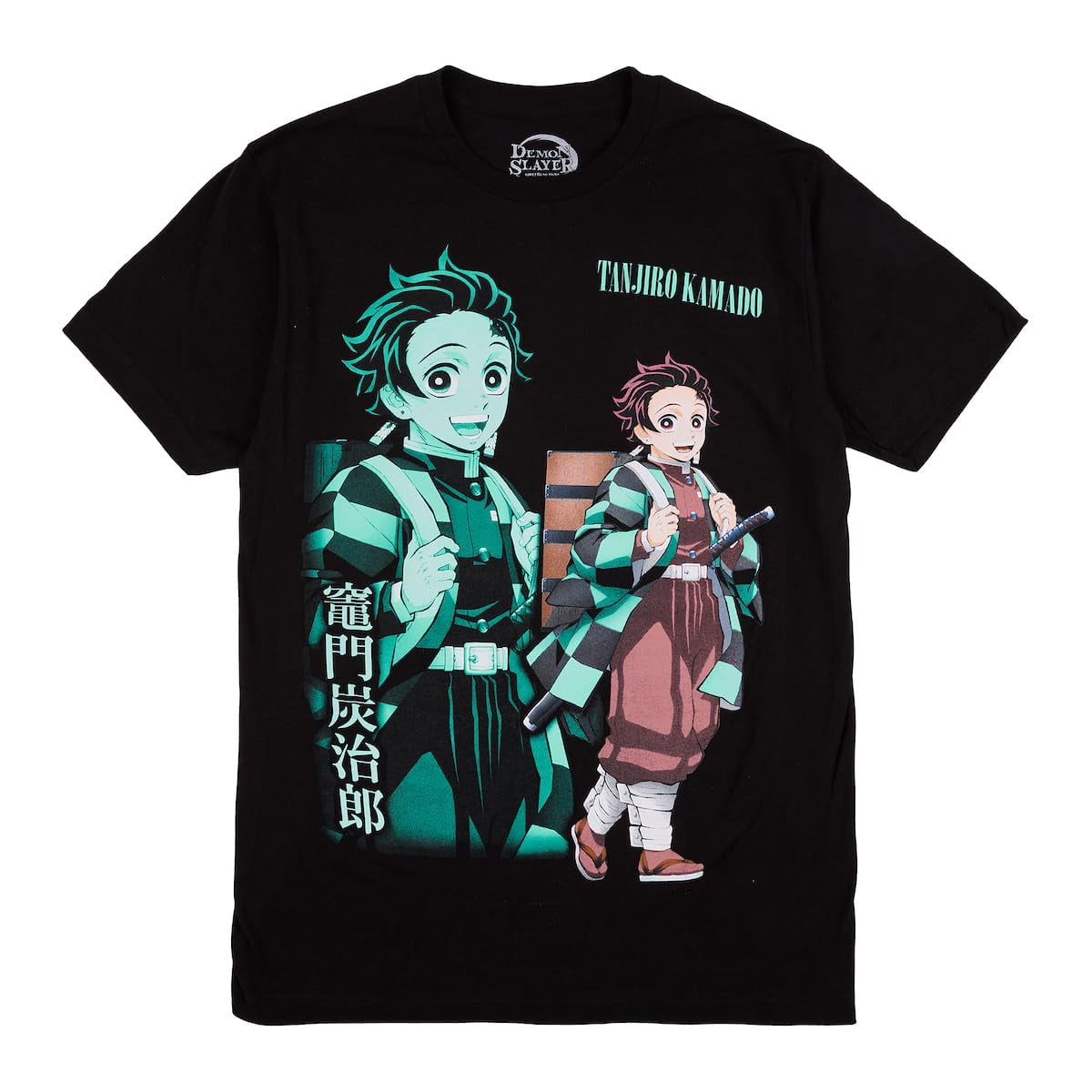 Demon Slayer Oversized Tanjiro Graphics Crew Neck Short Sleeve Men's ...