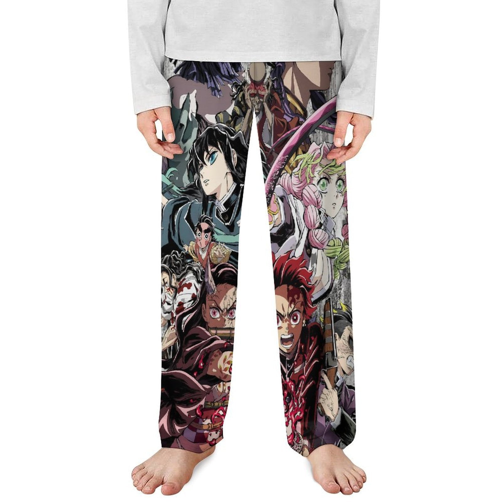 Demon Slayer Pajama Pants Long Sleep Pants Soft Elastic Waist PJ ...