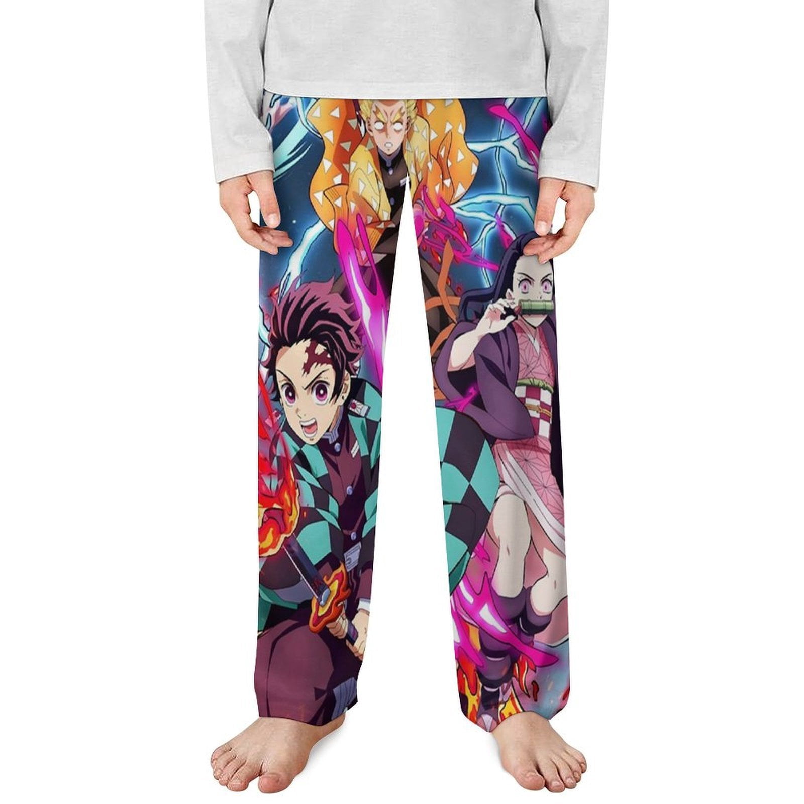 Demon Slayer Pajama Pants Long Sleep Pants Soft Elastic Waist PJ ...