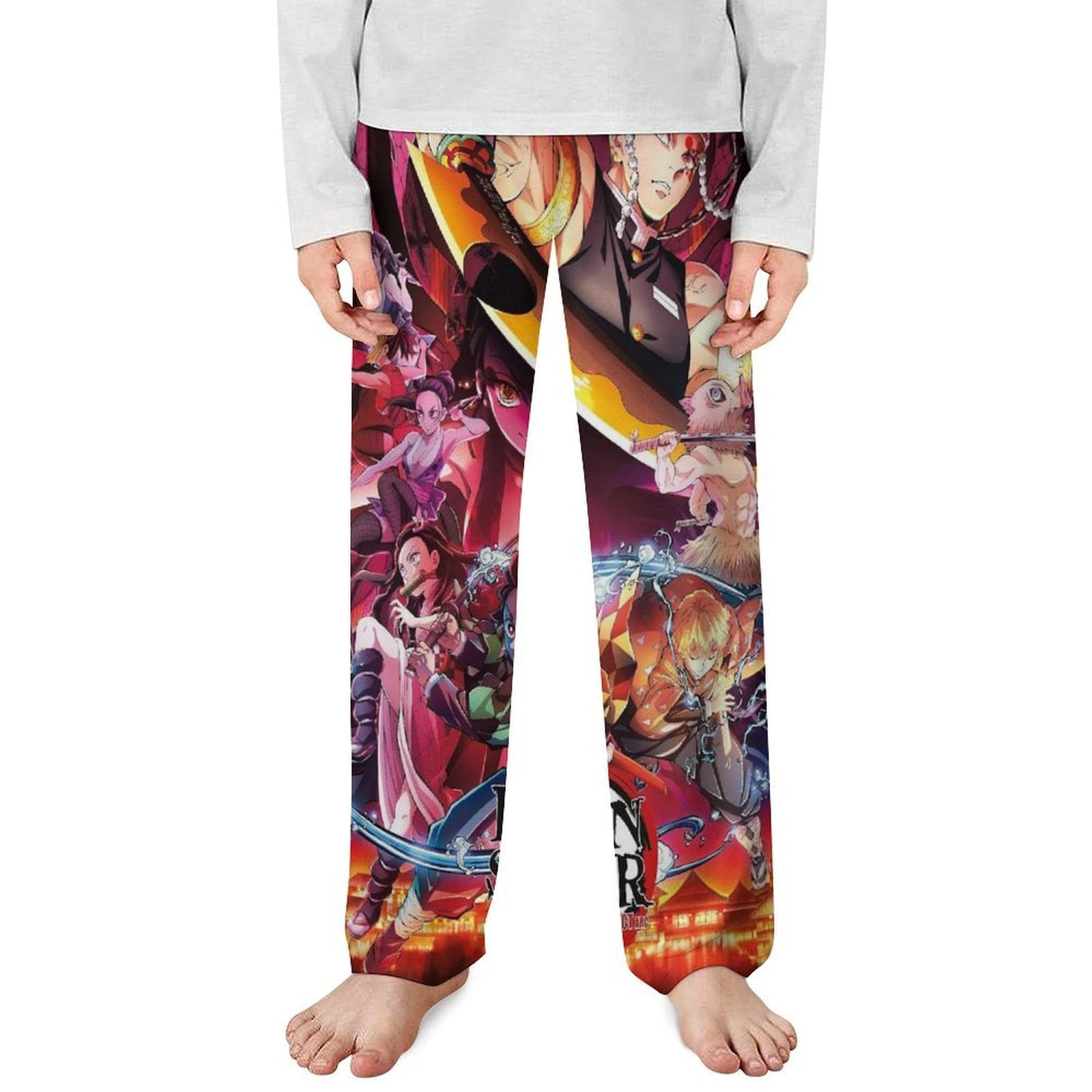 Demon Slayer Pajama Pants Long Sleep Pants Soft Elastic Waist PJ ...