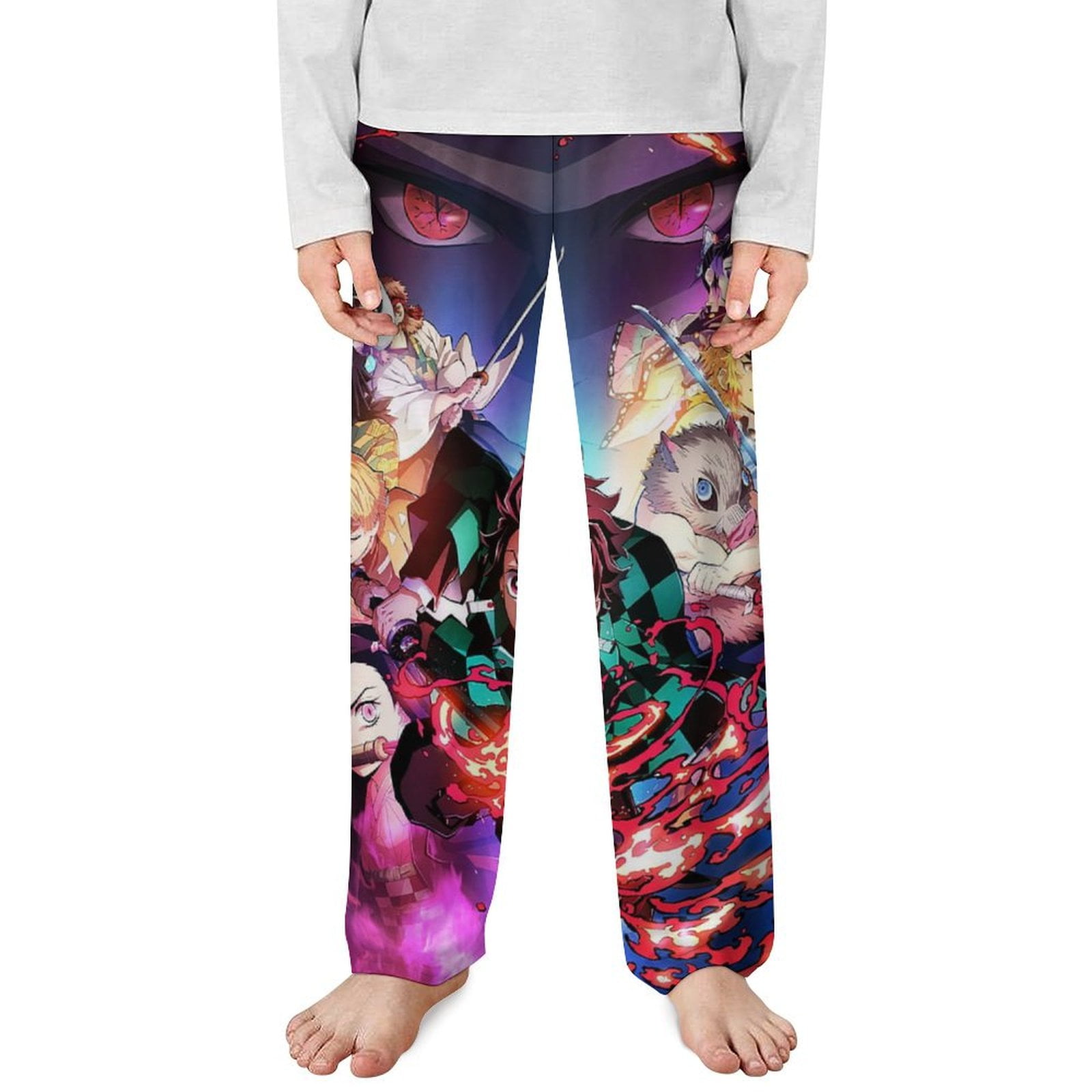 Demon Slayer Pajama Pants Long Sleep Pants Soft Elastic Waist Pajama ...