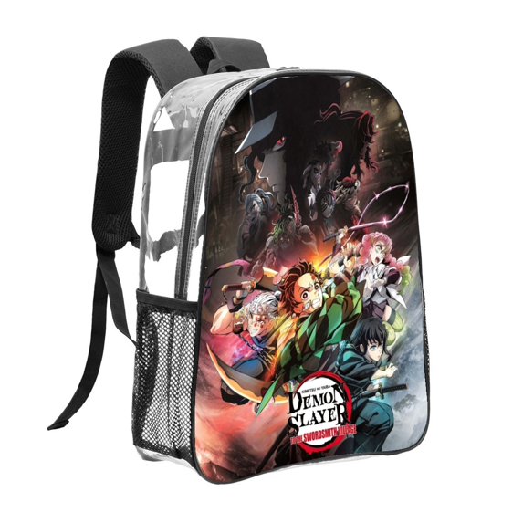Demon Slayer Pattern Transparent Backpack Lightweight And fashionable ...