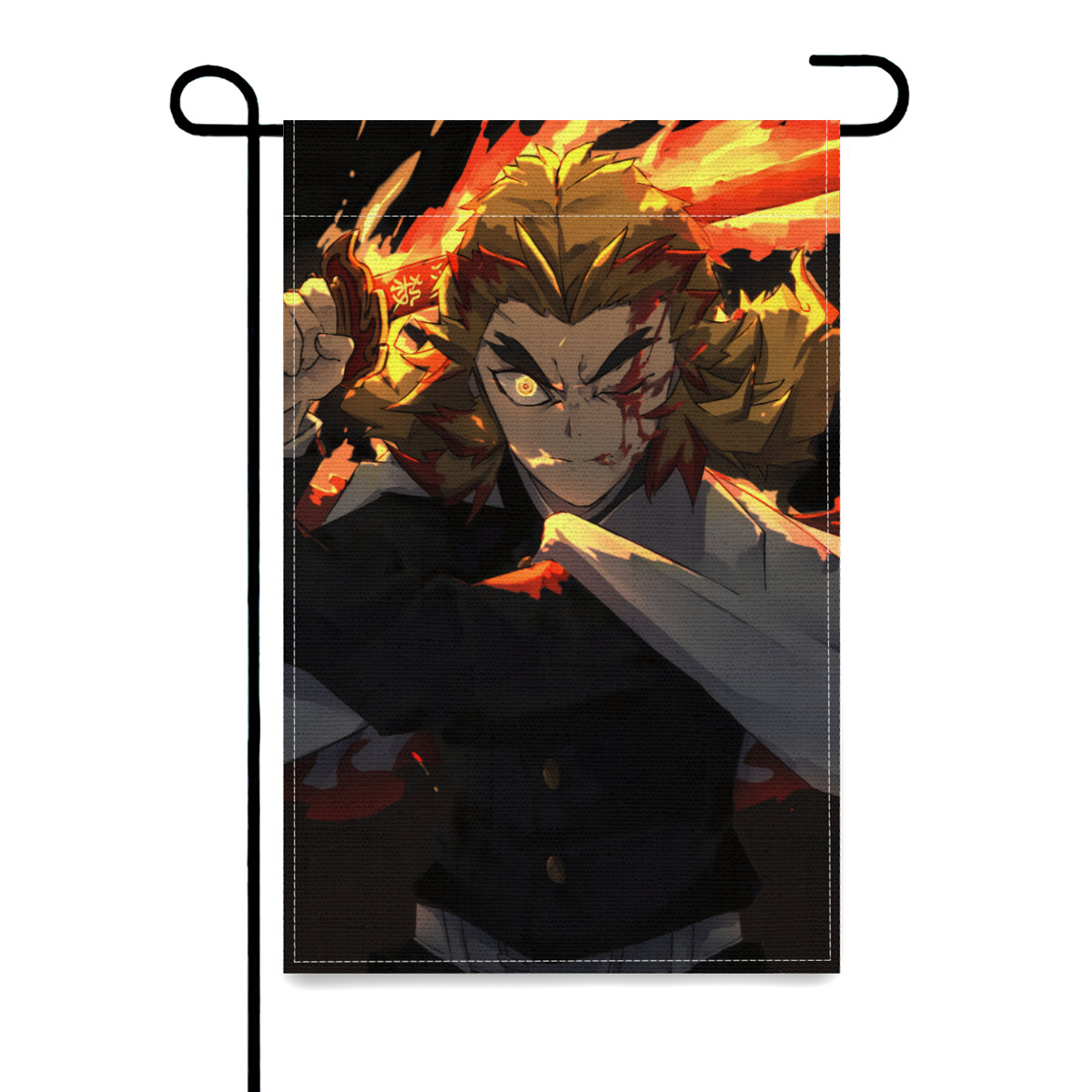 Demon Slayer Personalized Garden Flag Custom Double Sided Imitation ...