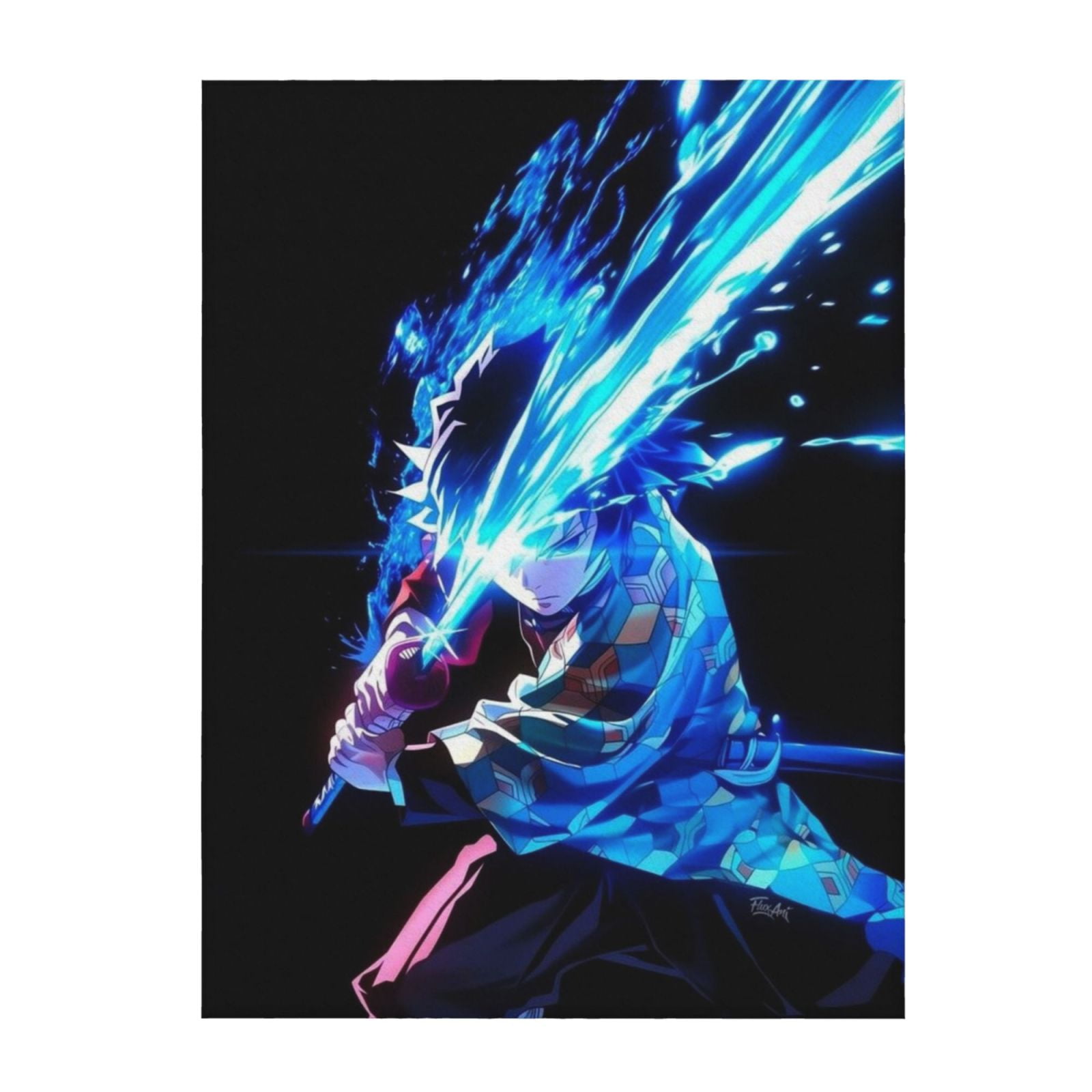 Demon Slayer Plush Throw Blanket Super Soft Wool Blanket, Sofa And Bed ...