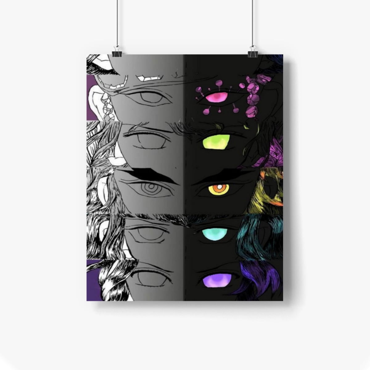 Demon Slayer Poster Holiday Bedroom Decor Prints Living Room Office ...