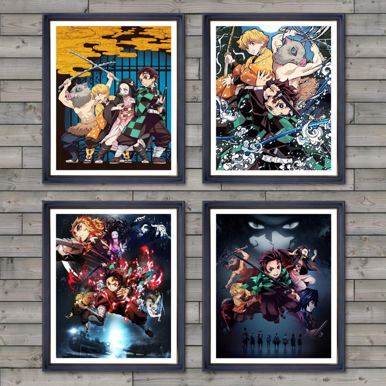 Demon Slayer Poster Kimetsu No Yaiba Japanese Anime Poster Prints Wall ...