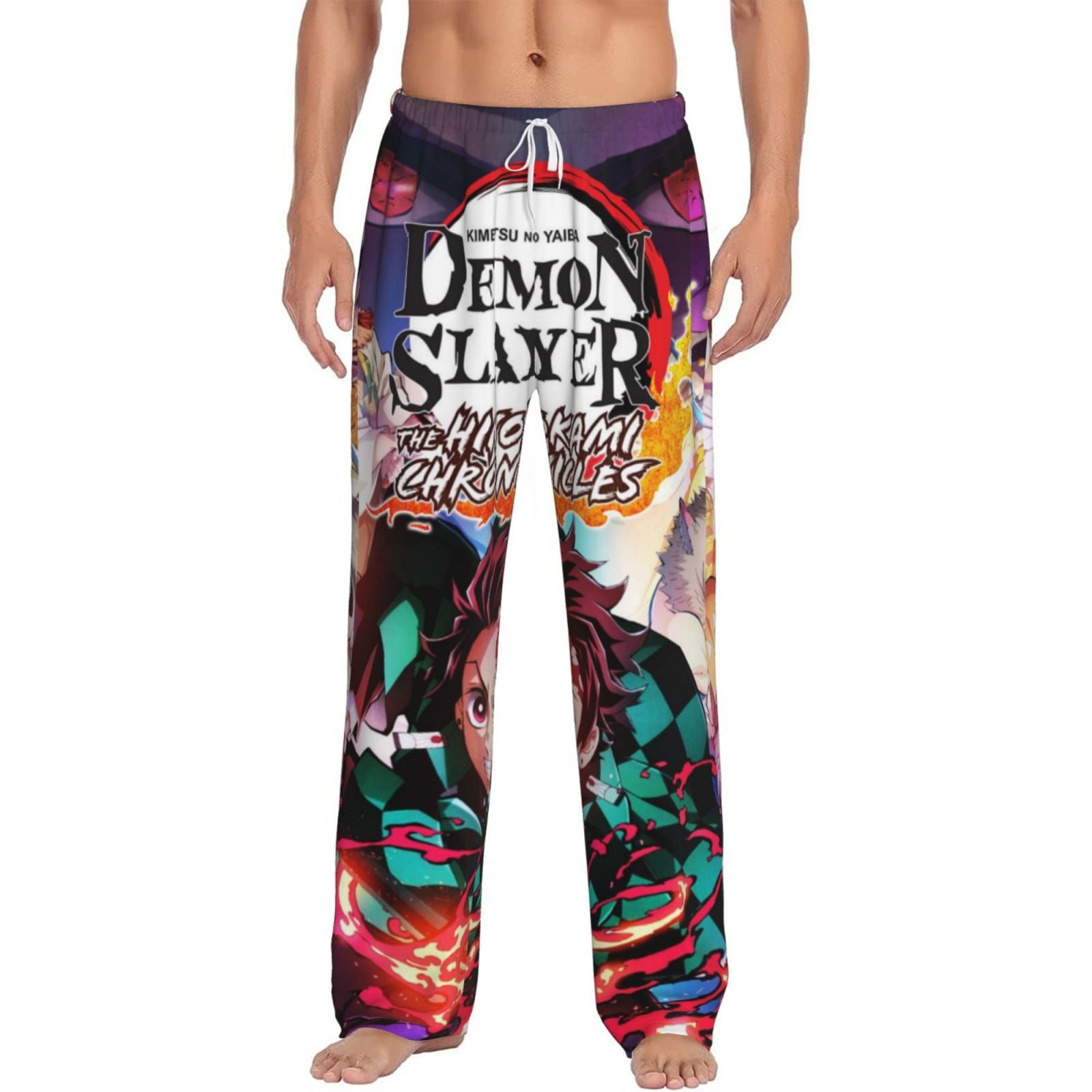 Demon Slayer Poster Men's Pajama Pants Lounge Fashion Daily Sleepwear ...