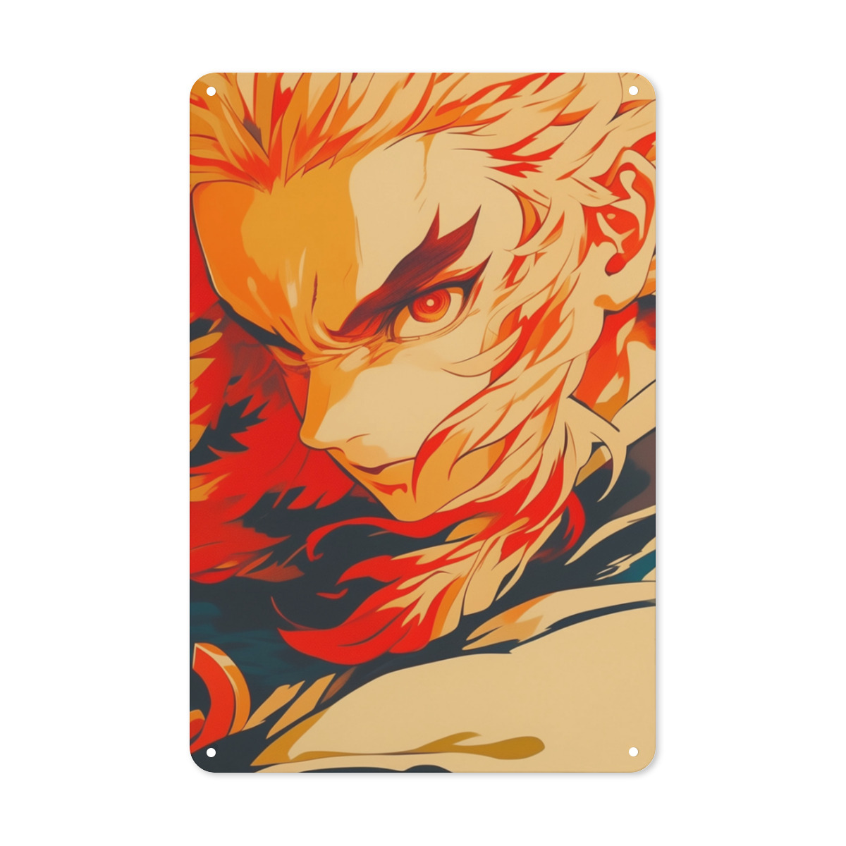 Demon Slayer Poster Tin Painting Halloween Retro Tin Sign Retro Plaque ...