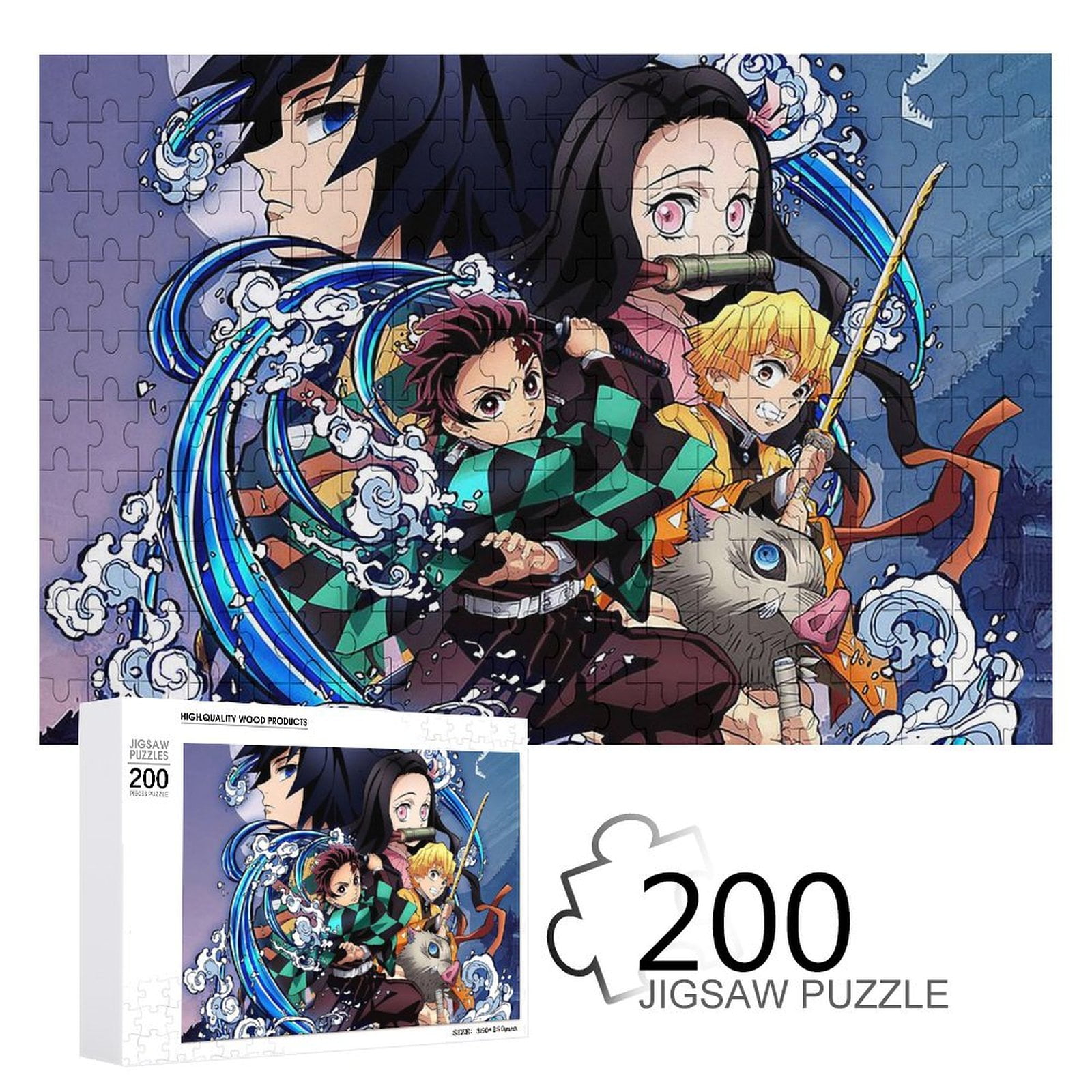 Demon Slayer Puzzle For Adults & Kids - 200 PCS Jigsaw Puzzle - Walmart.com