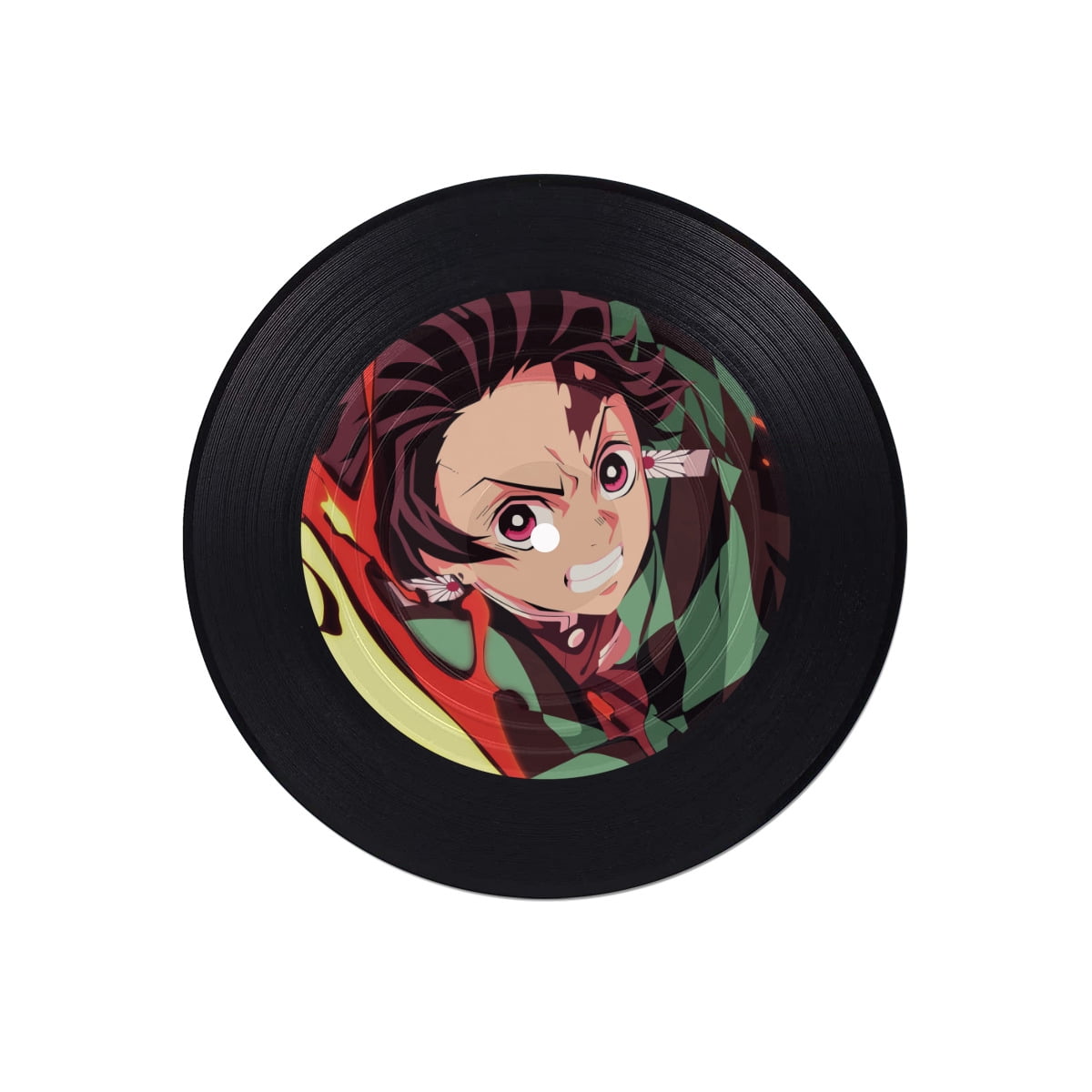Demon Slayer Record Coasters, Set of 6 Music Coasters for Drinks, Bars ...