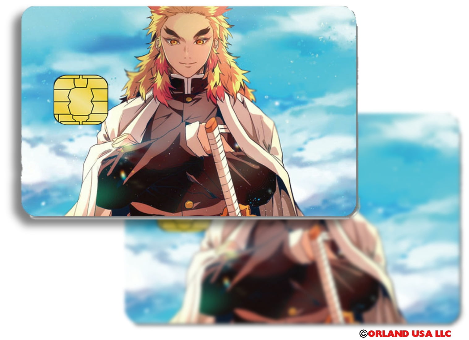 Demon Slayer Ren Goku Credit Card Smart Sticker Skin Film Pre-Cut for ...